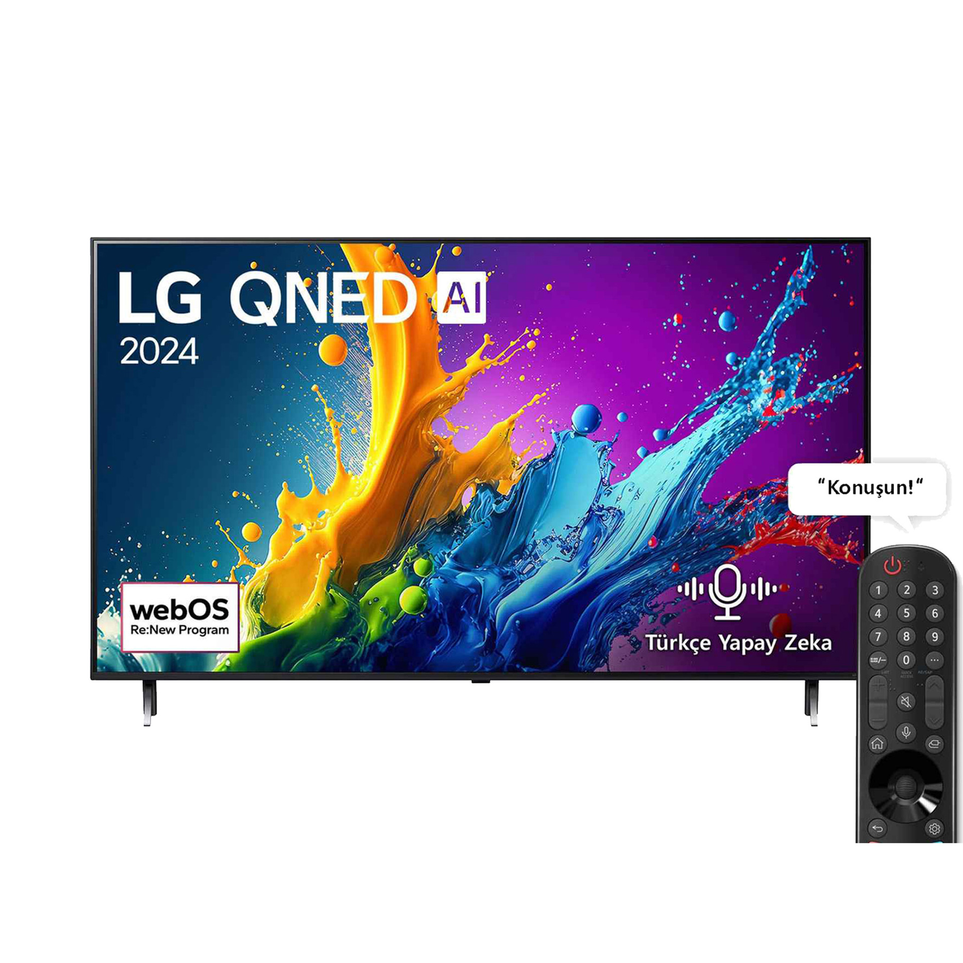 LG 55QNED80T6A.APEZ 139 cm QNED 7.Nesil 5 AL İşlemci Led Tv