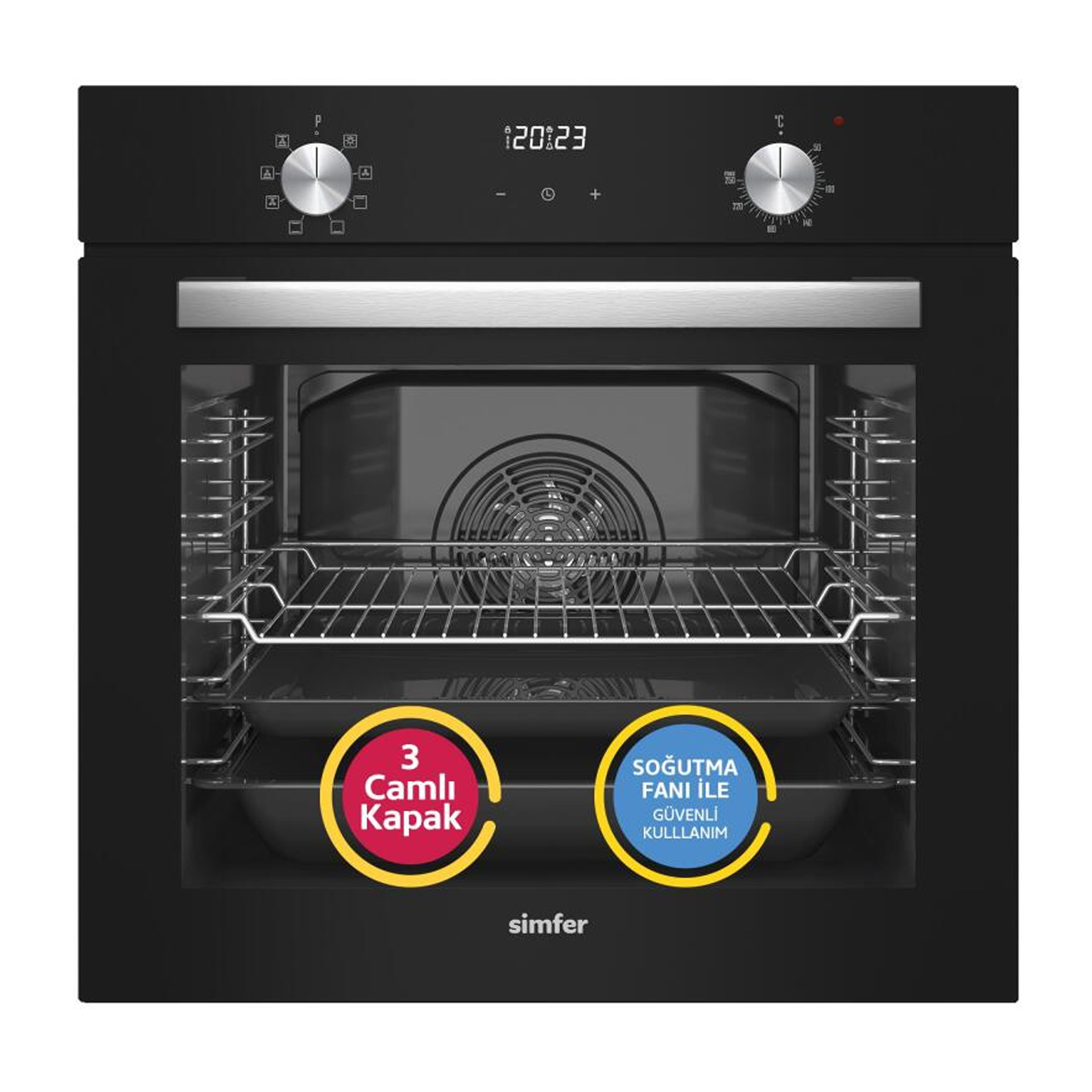 Simfer 8208 9 Fonksiyonlu Fırın 24 Ay Taksitle | Evkur