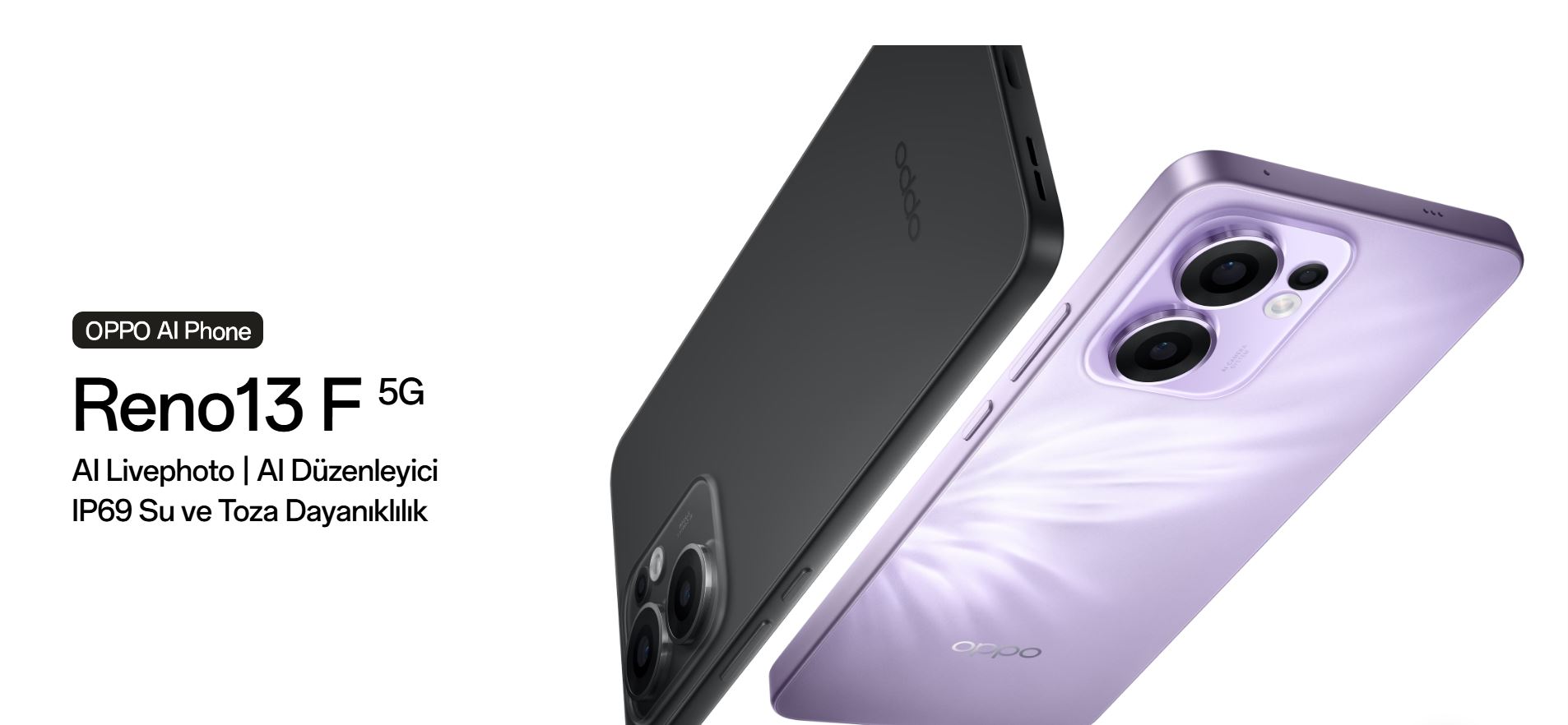 Oppo Reno 13F 12/256GB 5G Akıllı Telefon Mor