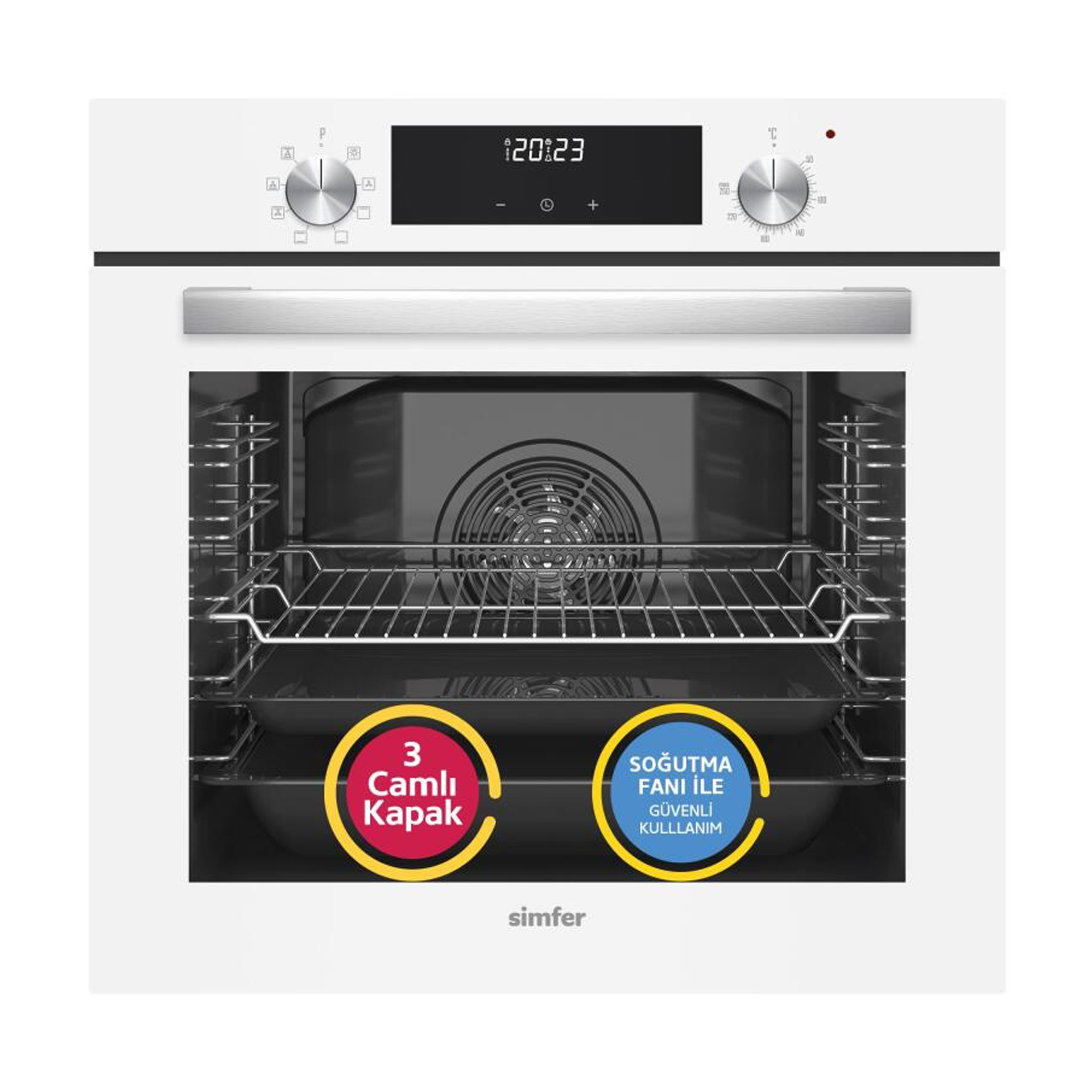 Simfer 8209 9 Fonksiyon Dijital Powerturbo Ankastre Fırın