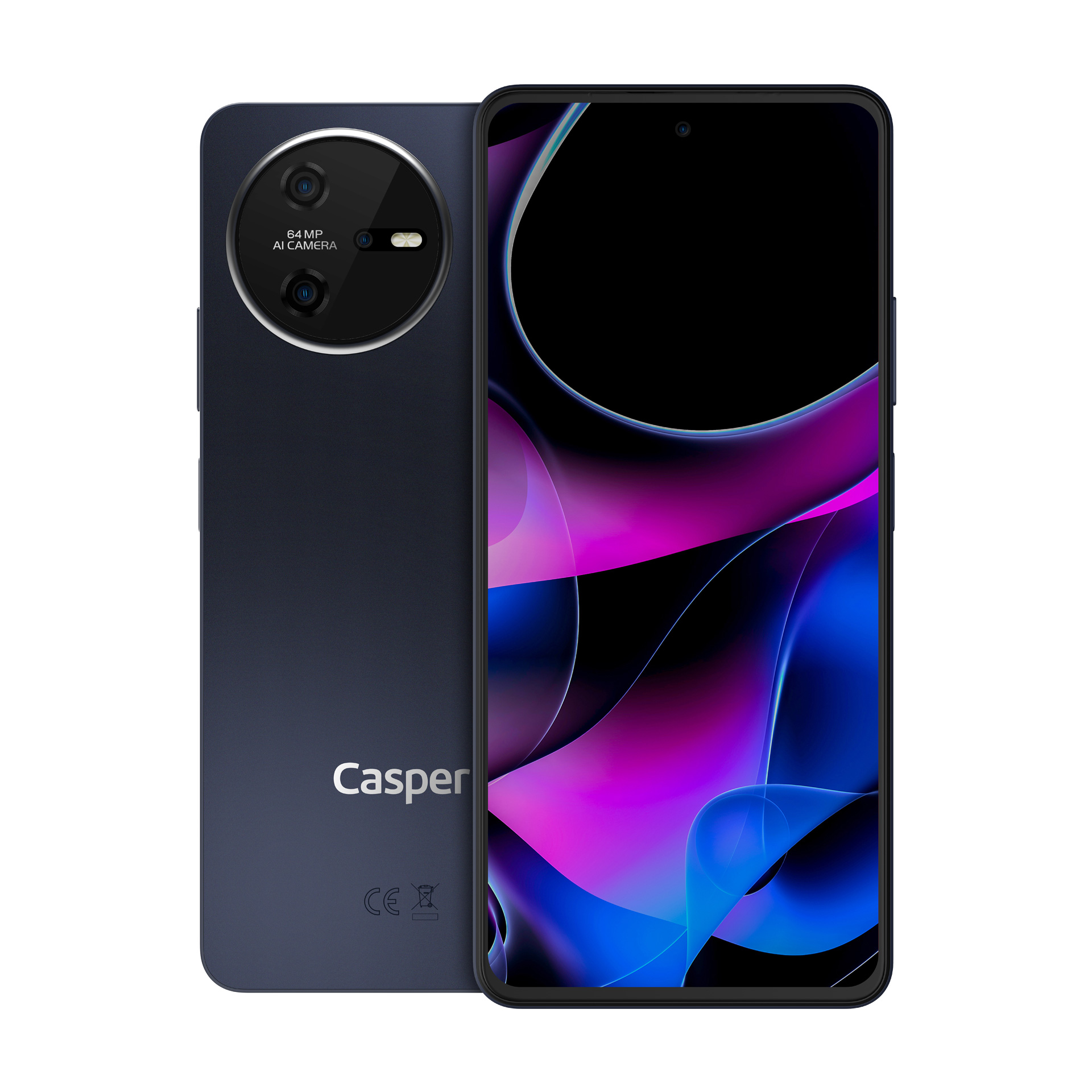 Casper Via A40 8+8/256GB Gece Mavi Akıllı Telefon