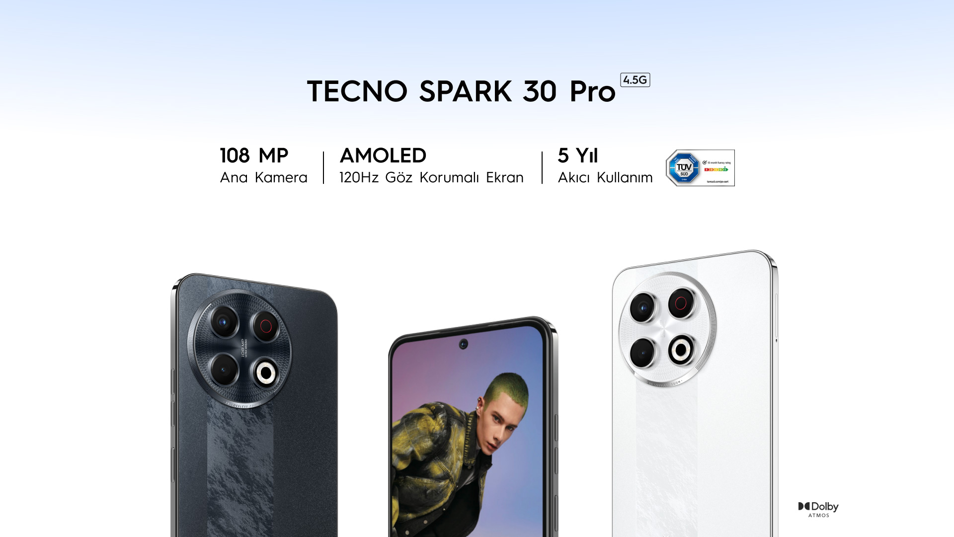 Tecno Spark 30 Pro 8/256GB Yeşil Akıllı Telefon Evkur'da