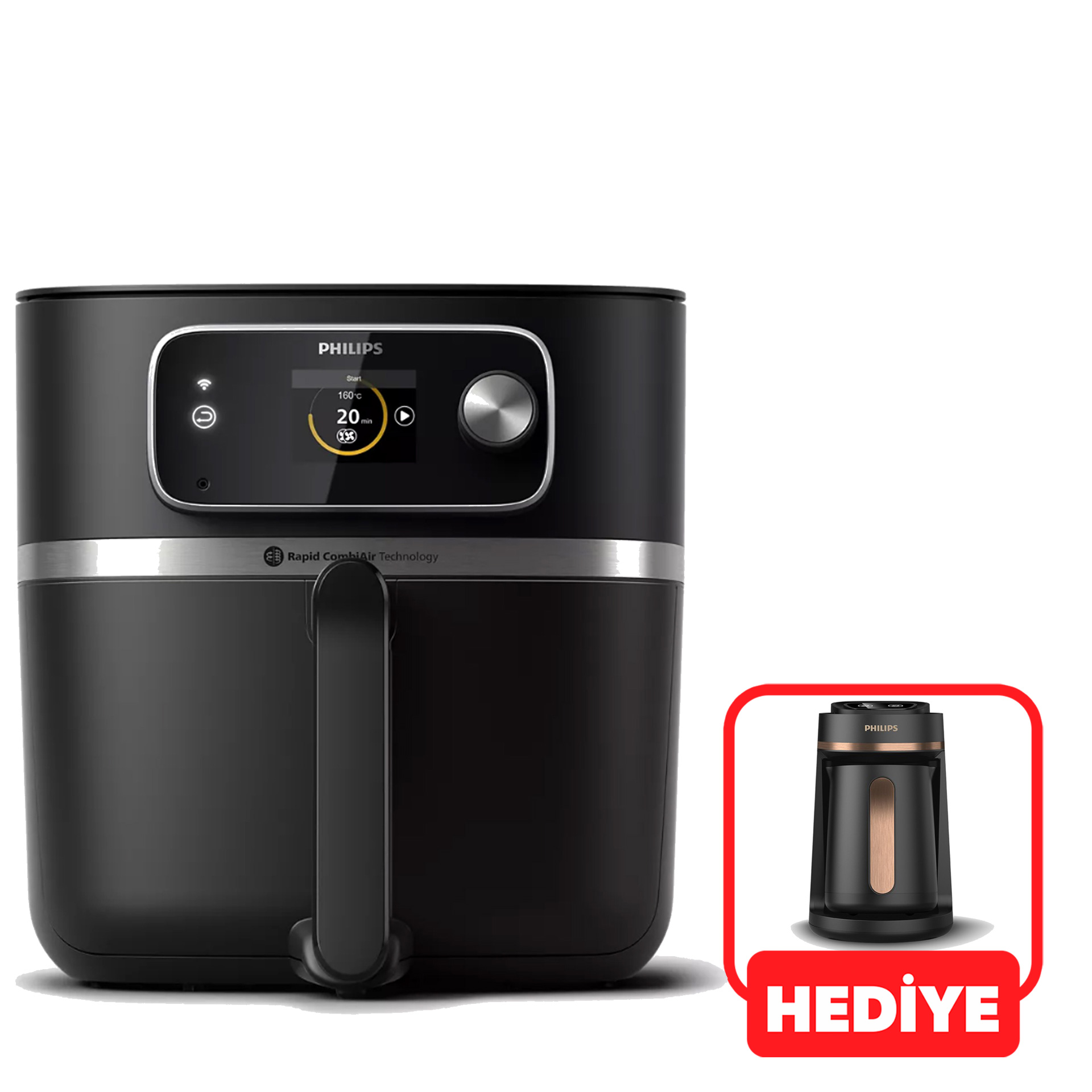 Philips HD9880/90 Airfryer Combi Connected Airfryer | Evkur