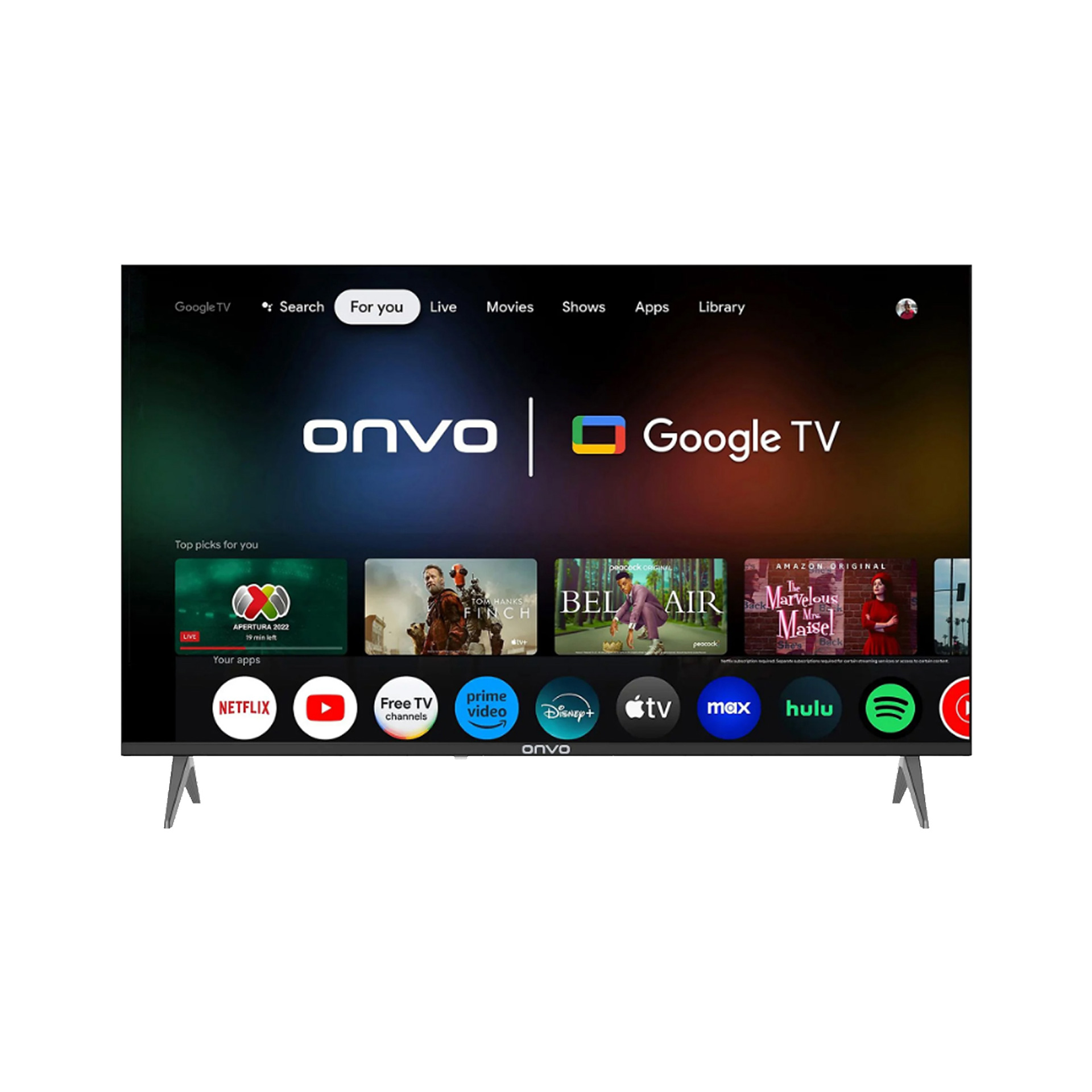Onvo 55OVF9600UQ 140 cm 4K QLED Frameless Google Smart Tv