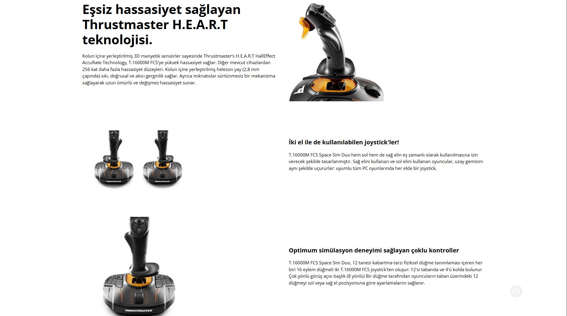 Thrustmaster T 16000M Space Sim Duo Stick - Hotas | Evkur
