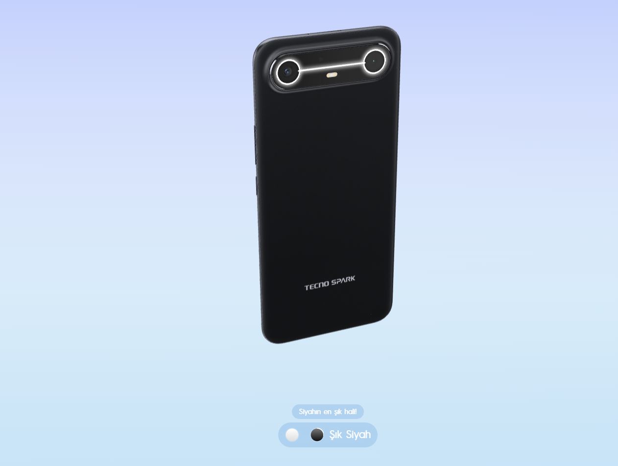 Tecno Spark Slim 4G 8/256GB Akıllı Telefon Siyah | Evkur