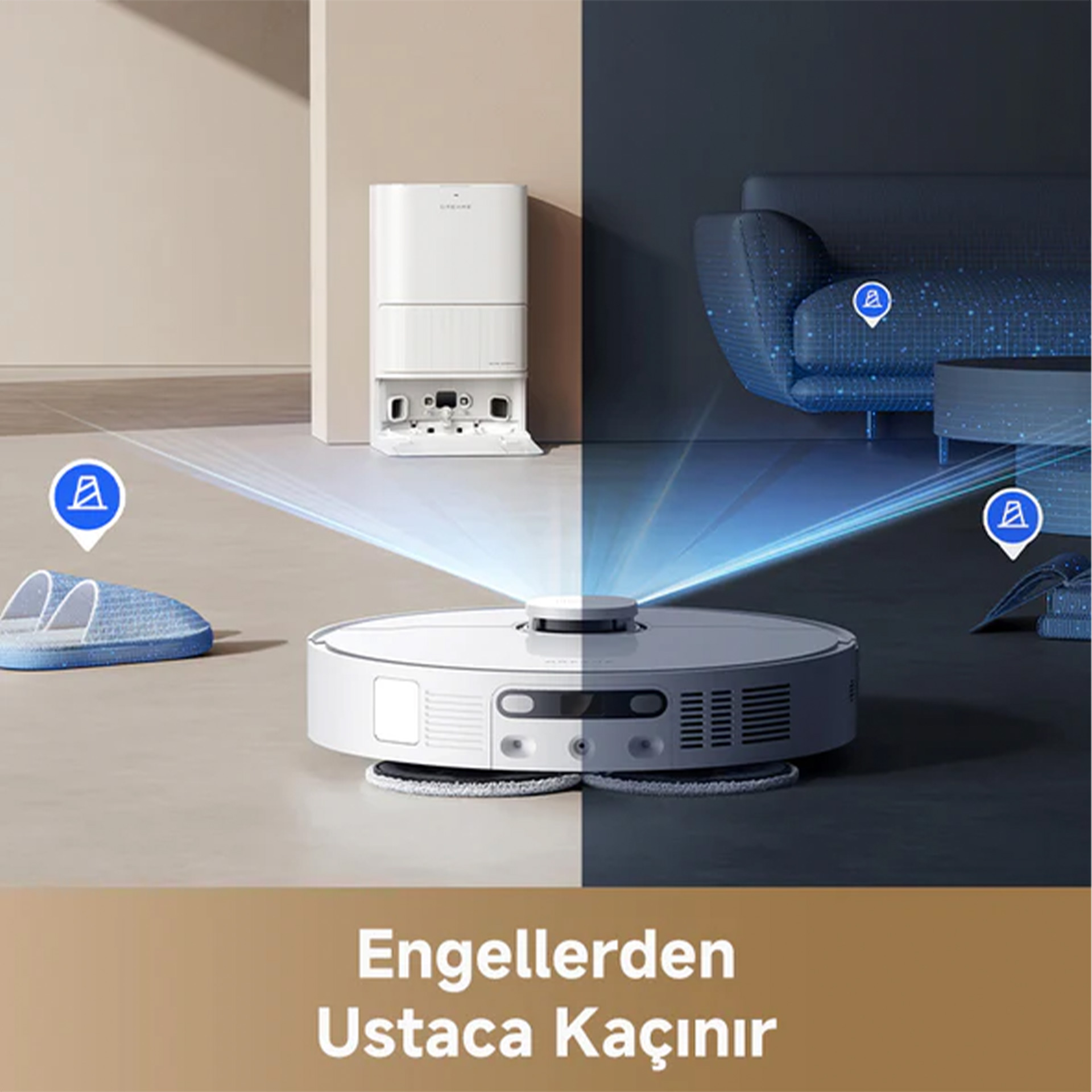 Dreame L40 Ultra Çöp İstasyonlu Robot Süpürge | Evkur