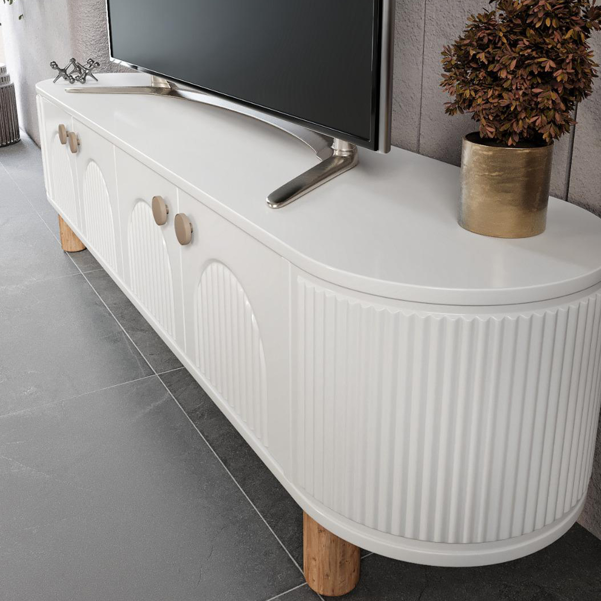 Bohem Oval TV Sehpası