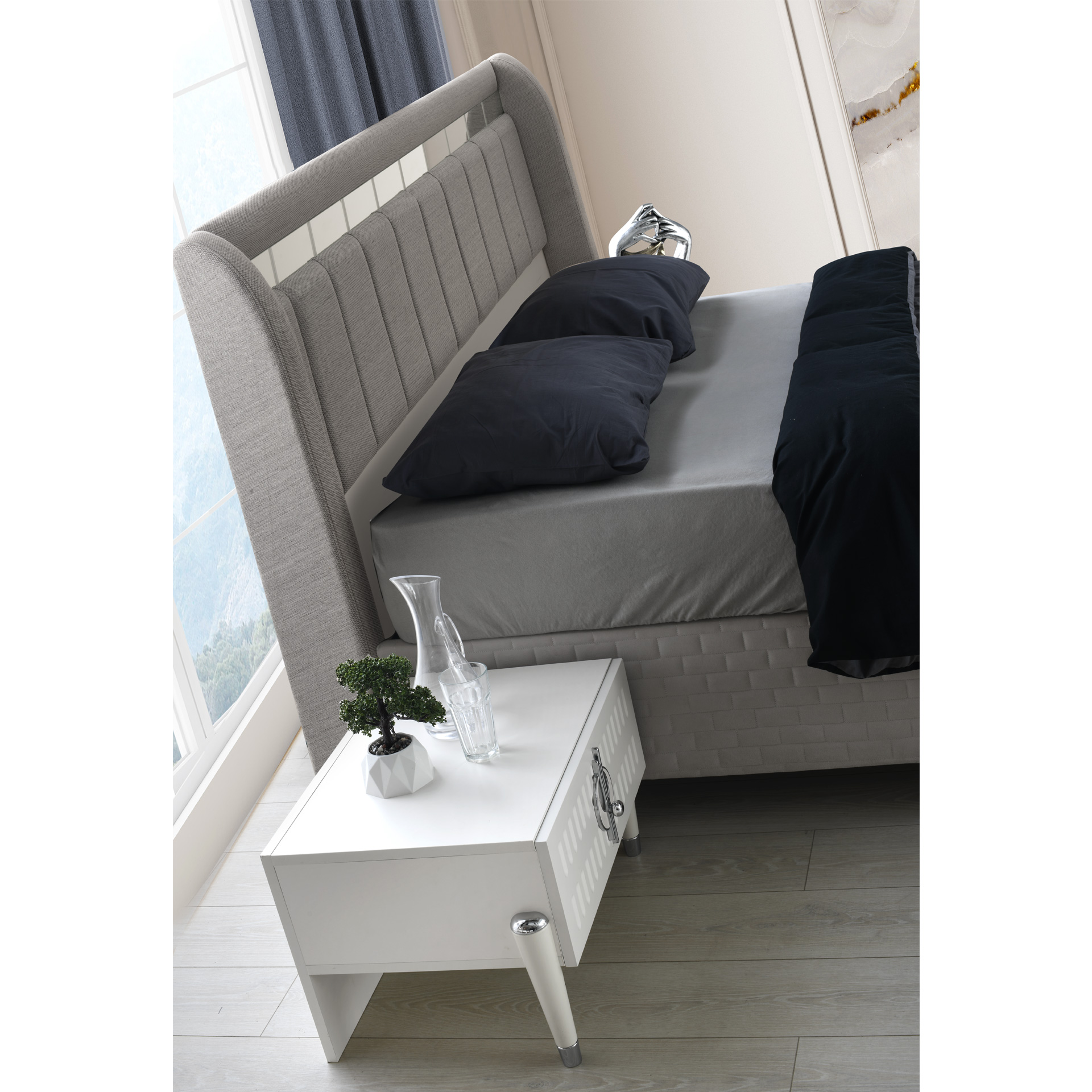 Napoli Yatak Odası Takımı | Baza & Yatak Hediyeli | Evkur