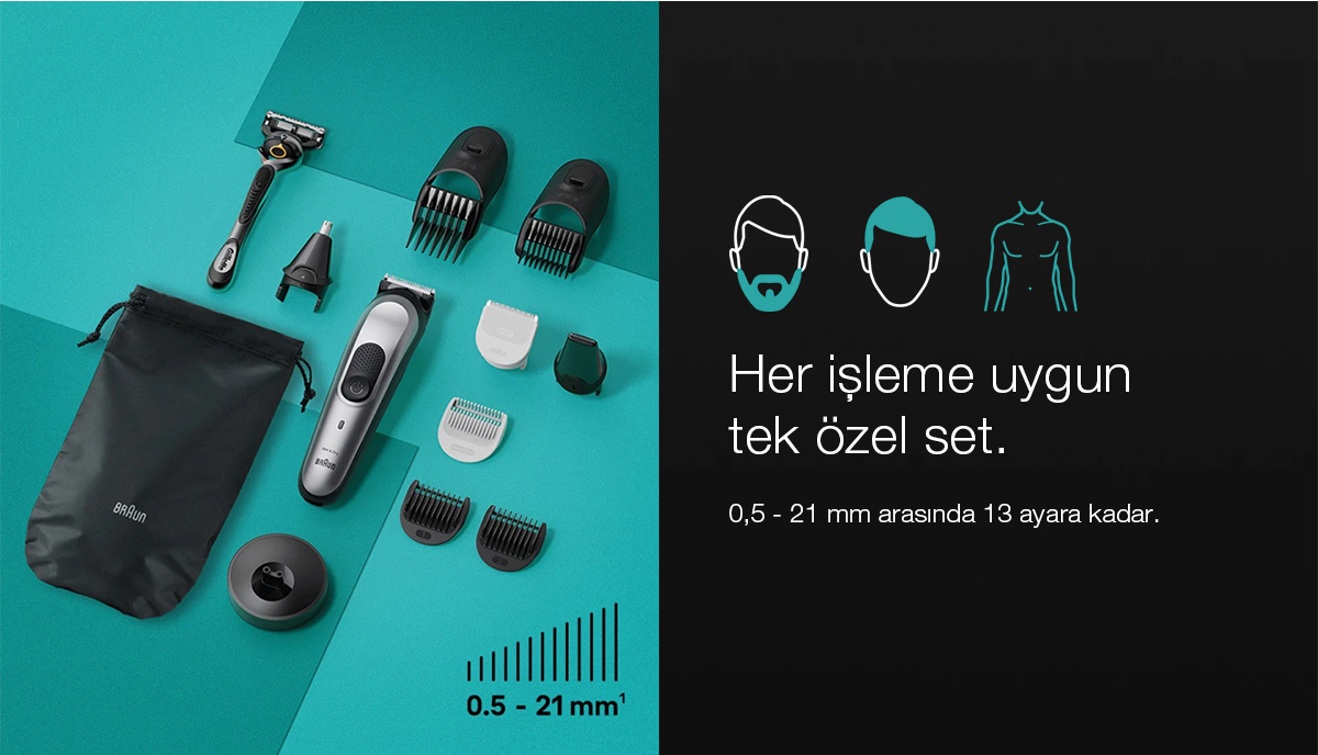 Braun MGK7420 7 Series 10’u 1 Arada Erkek Bakım Kiti | Evkur