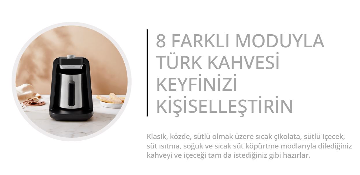 Arzum Okka Rich Spin Pro Türkish Coffee Machine Krom