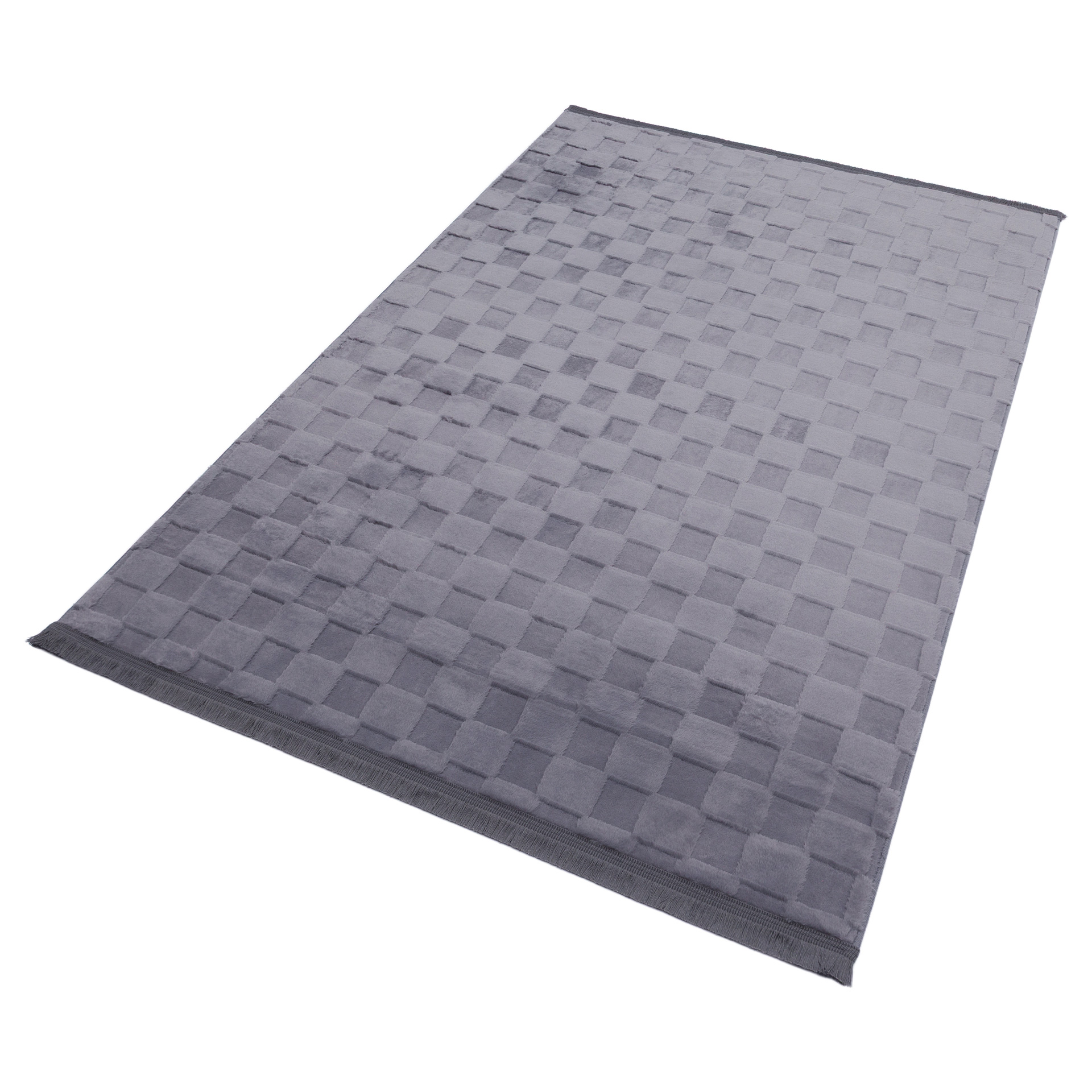 Dainty Home 100x300 cm Mozaik Antrasit Halı | Evkur