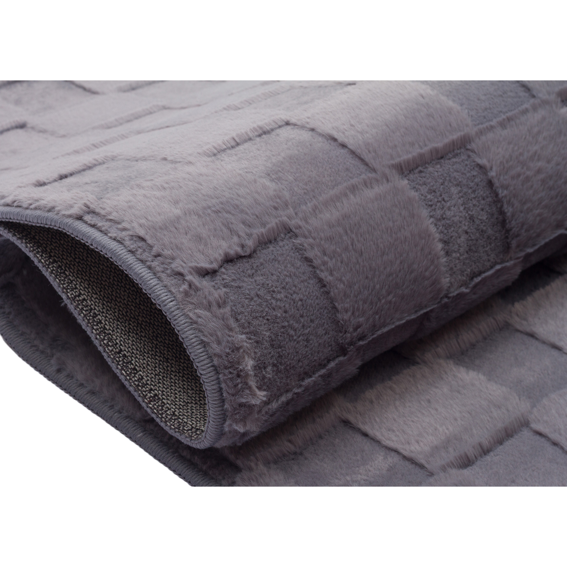 Dainty Home 100x300 cm Mozaik Antrasit Halı | Evkur
