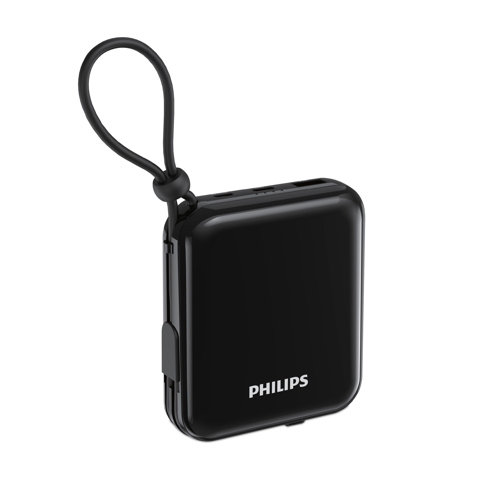 Philips 10000 mAH, Usb-C Micro Input Output Usb-C/Lightning Cable Output