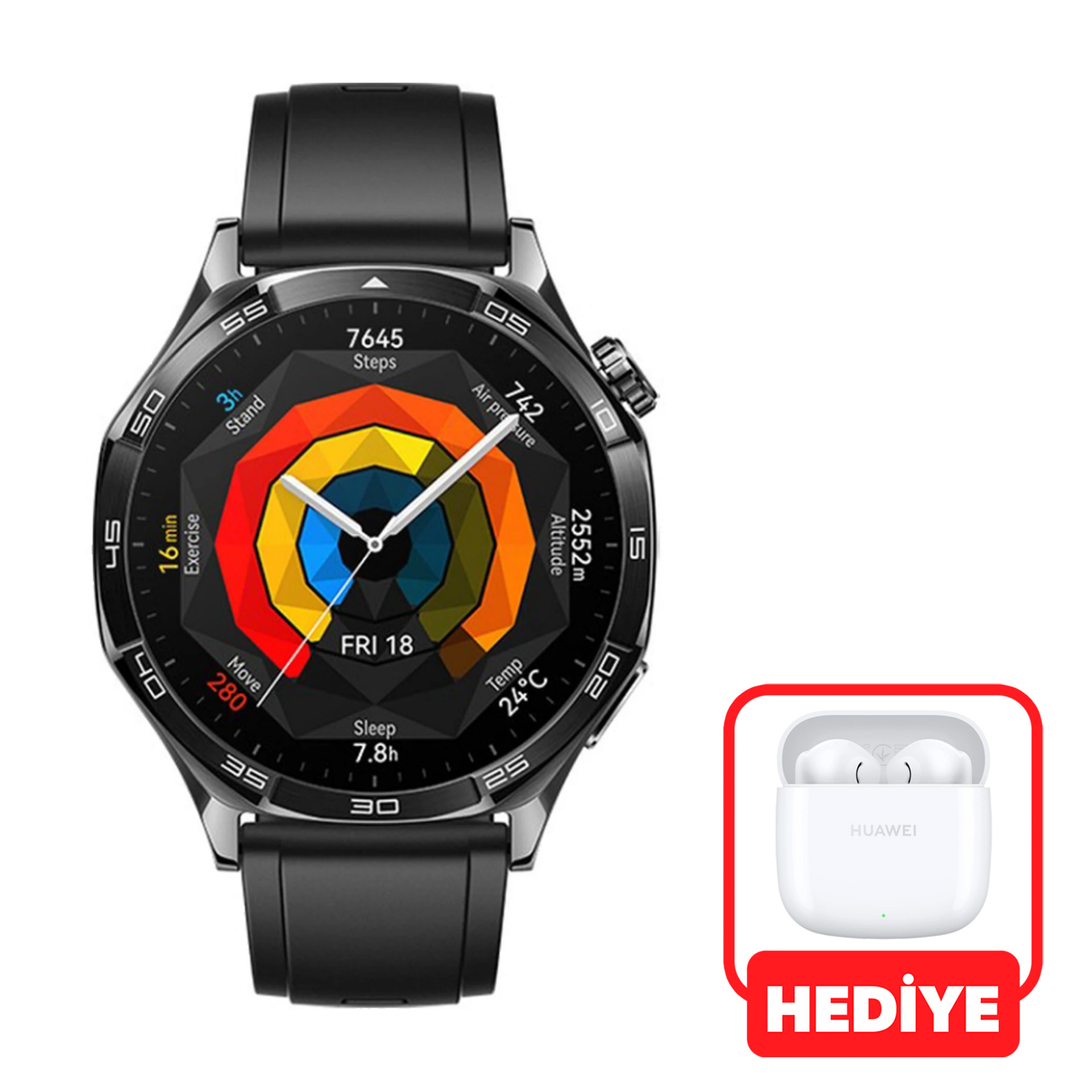 Huawei Watch GT5 46mm Silikon Kordon Akıllı Saat | Evkur