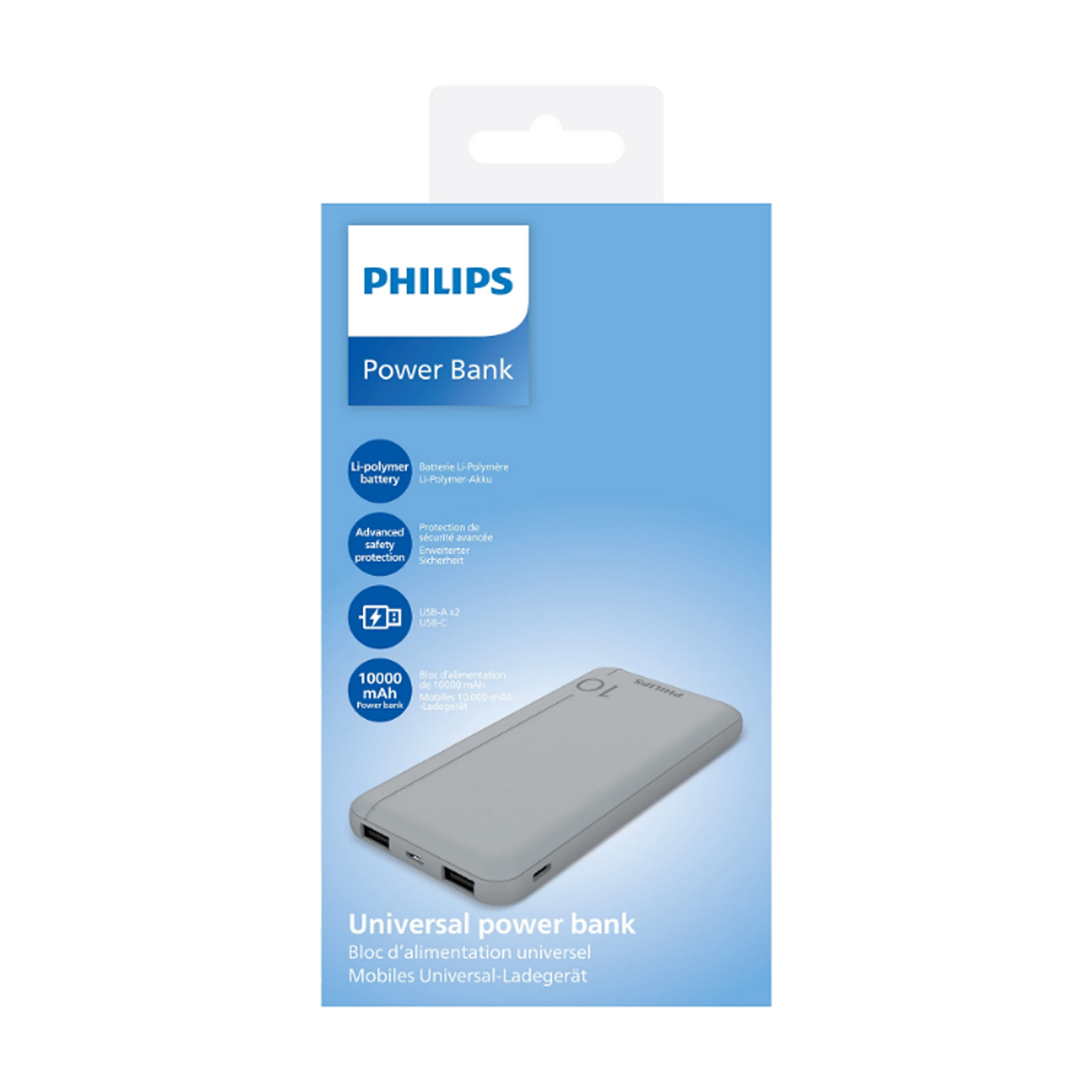 Philips DLP1810CV 10.000 mAh Powerbank Gümüş | Evkur