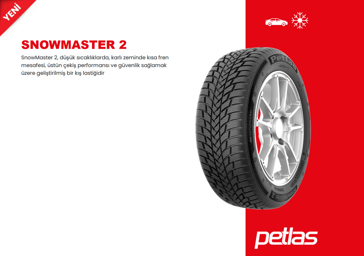 Petlas 185/60 R15 Snowmaster 2 M+S, SF TL 88H Reinf Lastiği