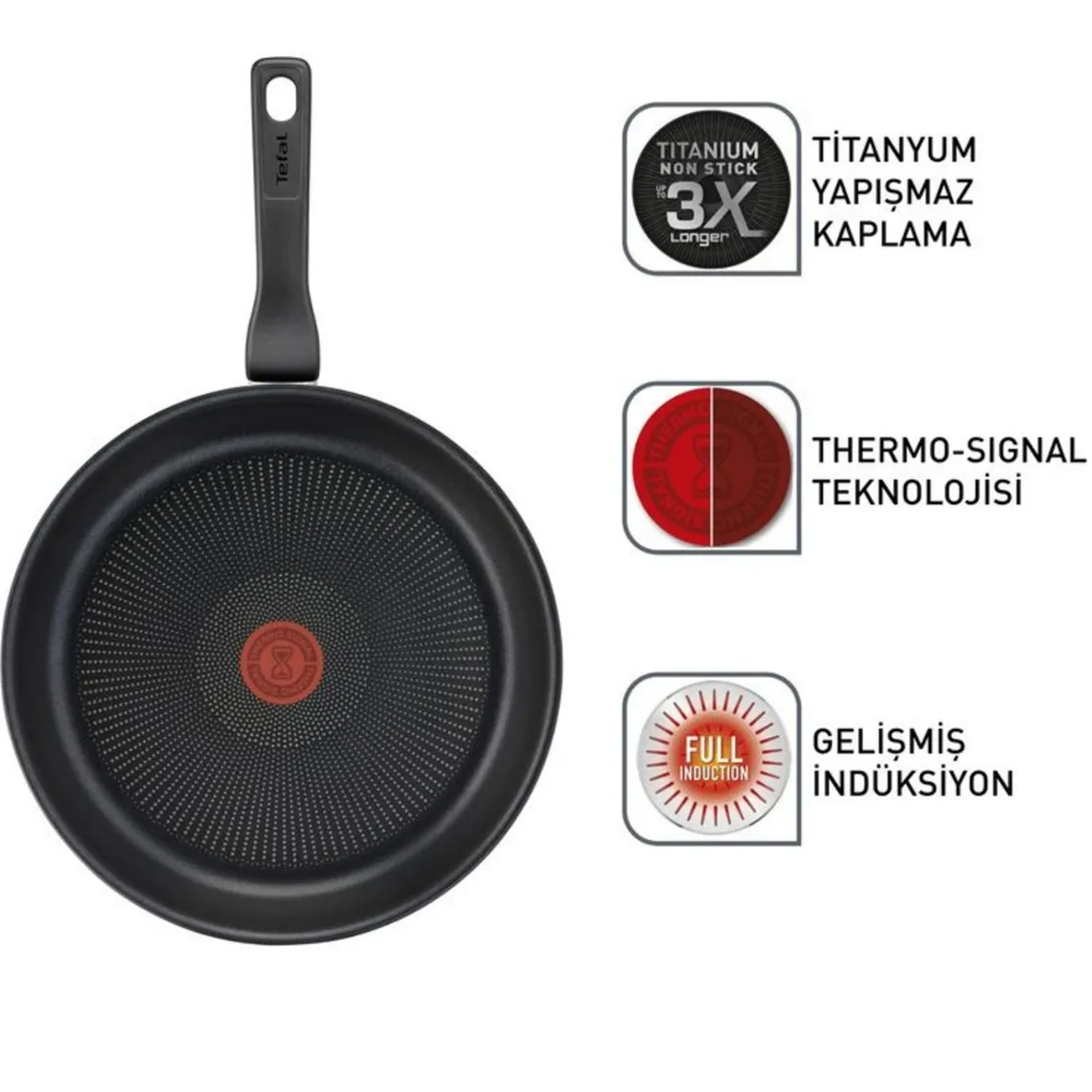 Tefal Titanium Force 28 cm 3x Tava | EVKUR