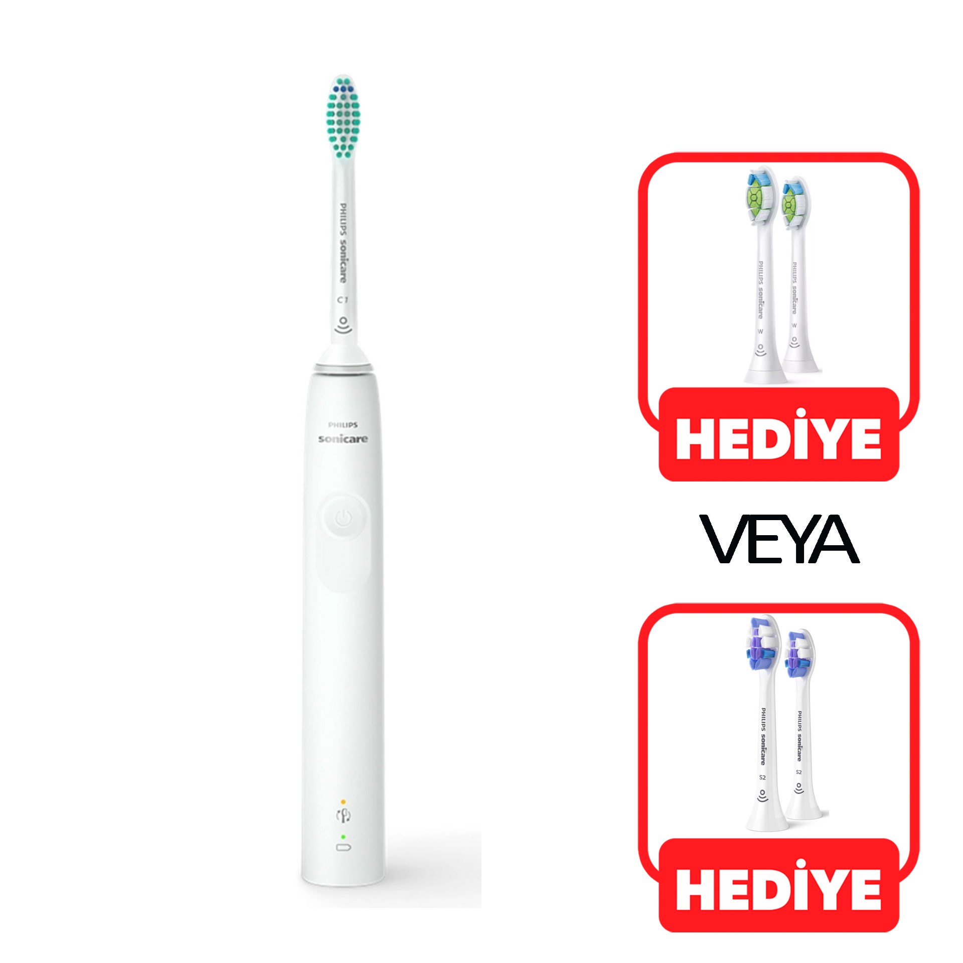 Philips HX3671/13 Sonicare Şarjlı Diş Fırçası | Evkur