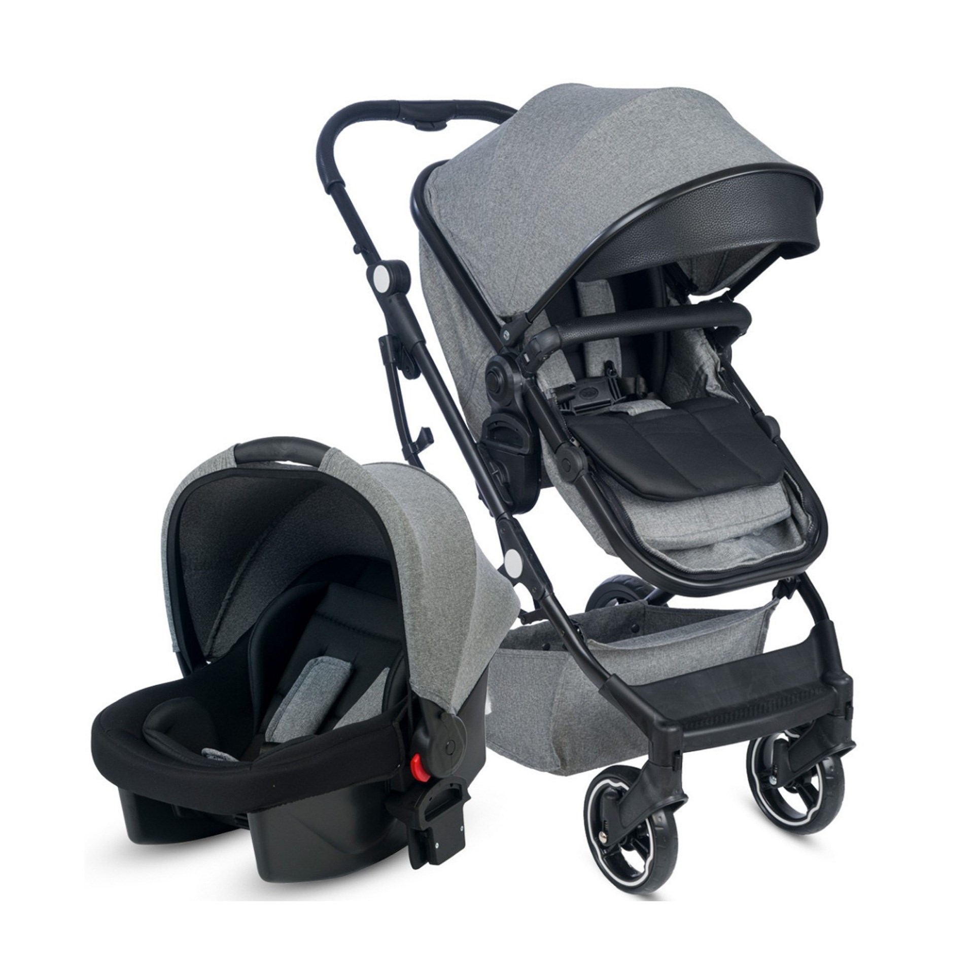 Enti Baby İnsigna Travel Bebek Arabası Siyah - Gri |Evkur