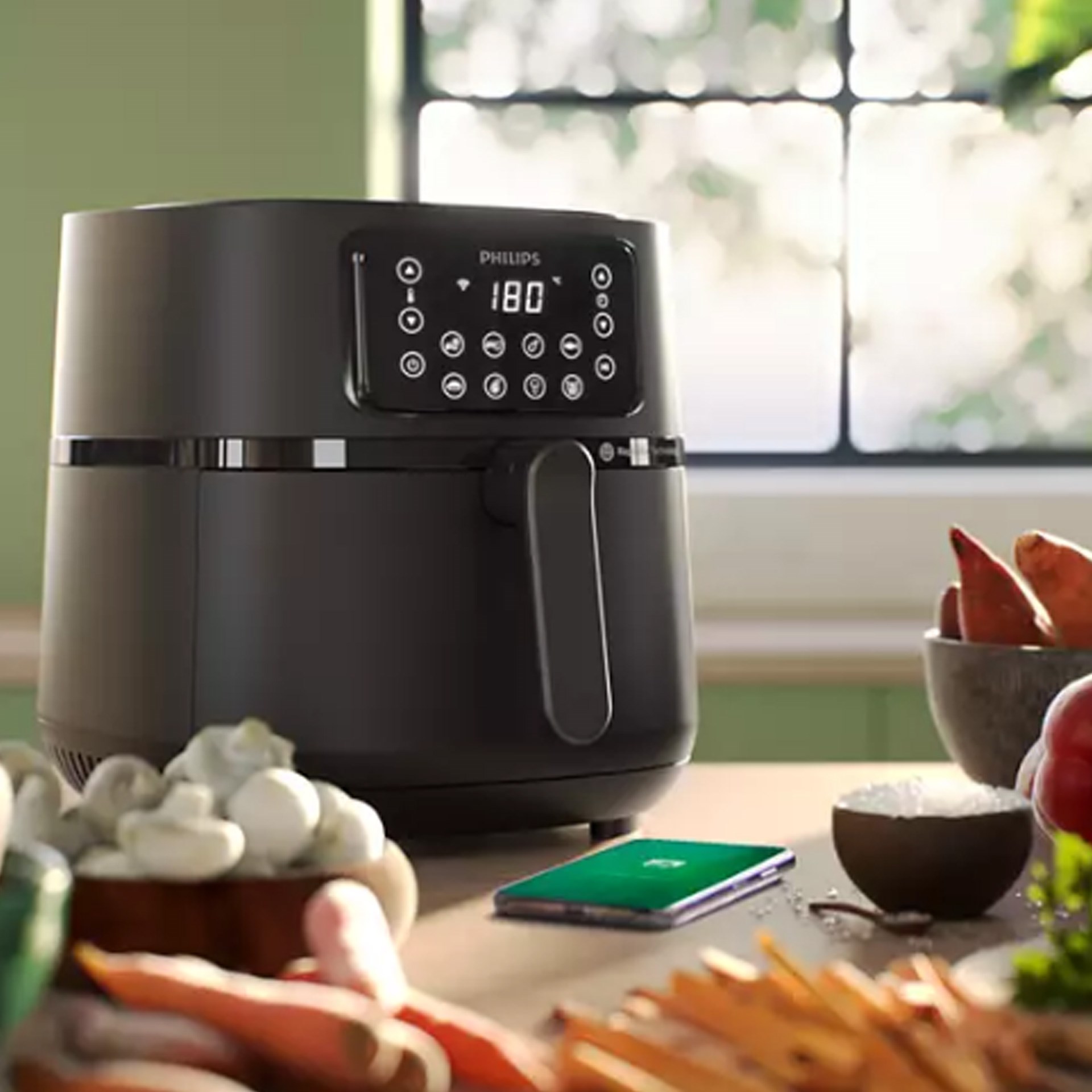 Philips HD9285/96 5000 Serisi XXL Connected Airfryer Siyah I Evkur
