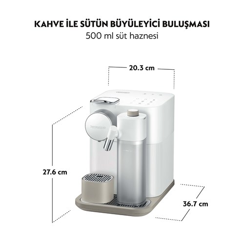 Nespresso F541 Gran Lattissima Kahve Makinesi Beyaz | Evkur