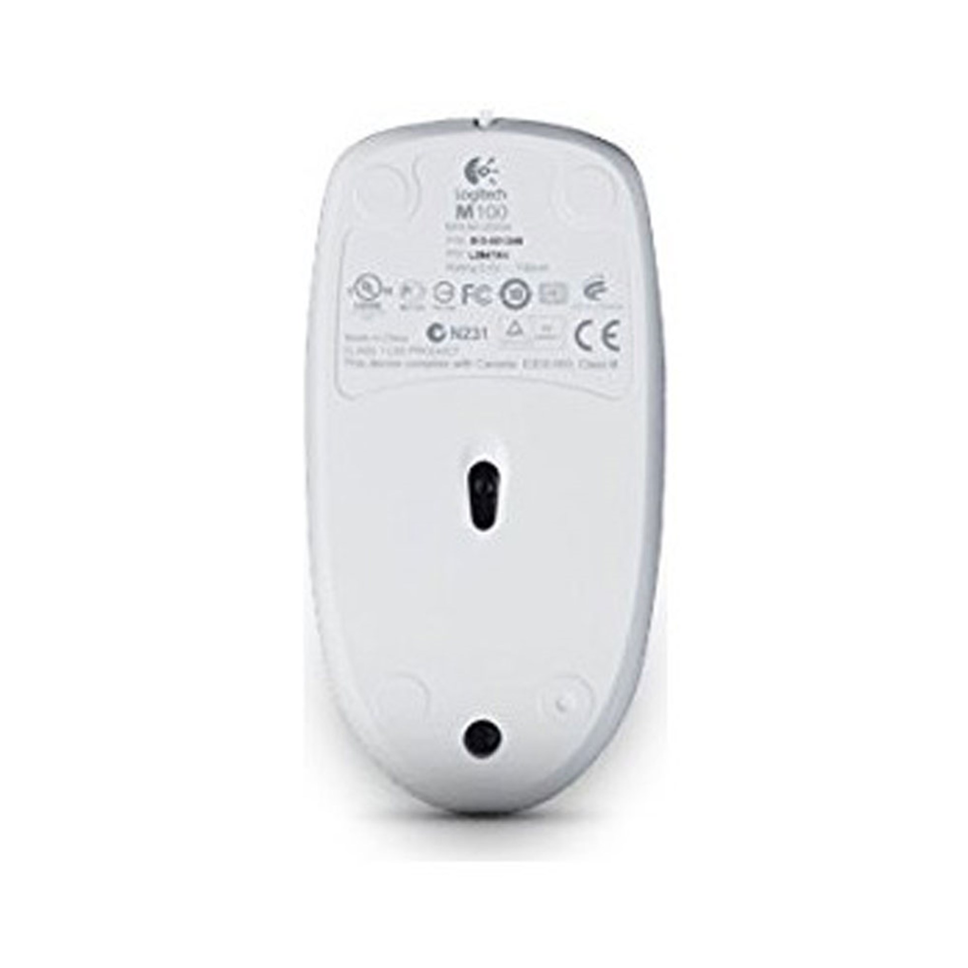 Logitech M100 Kablolu Mouse - Beyaz