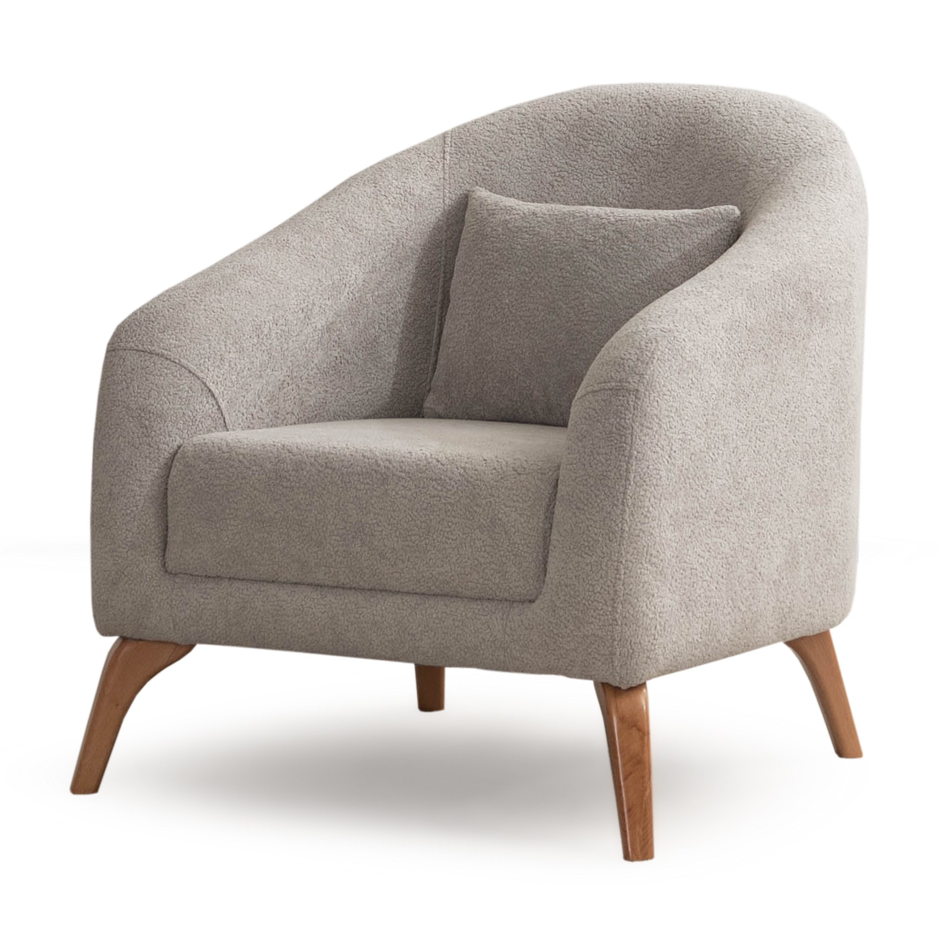 Dora Berjer Tekli Koltuk Gri | EVKUR