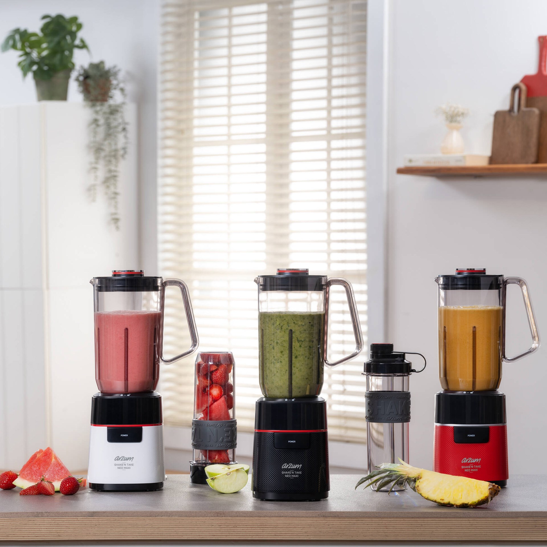 Arzum Shake N Take Neo Maxi Sürahi Blender Kırmızı