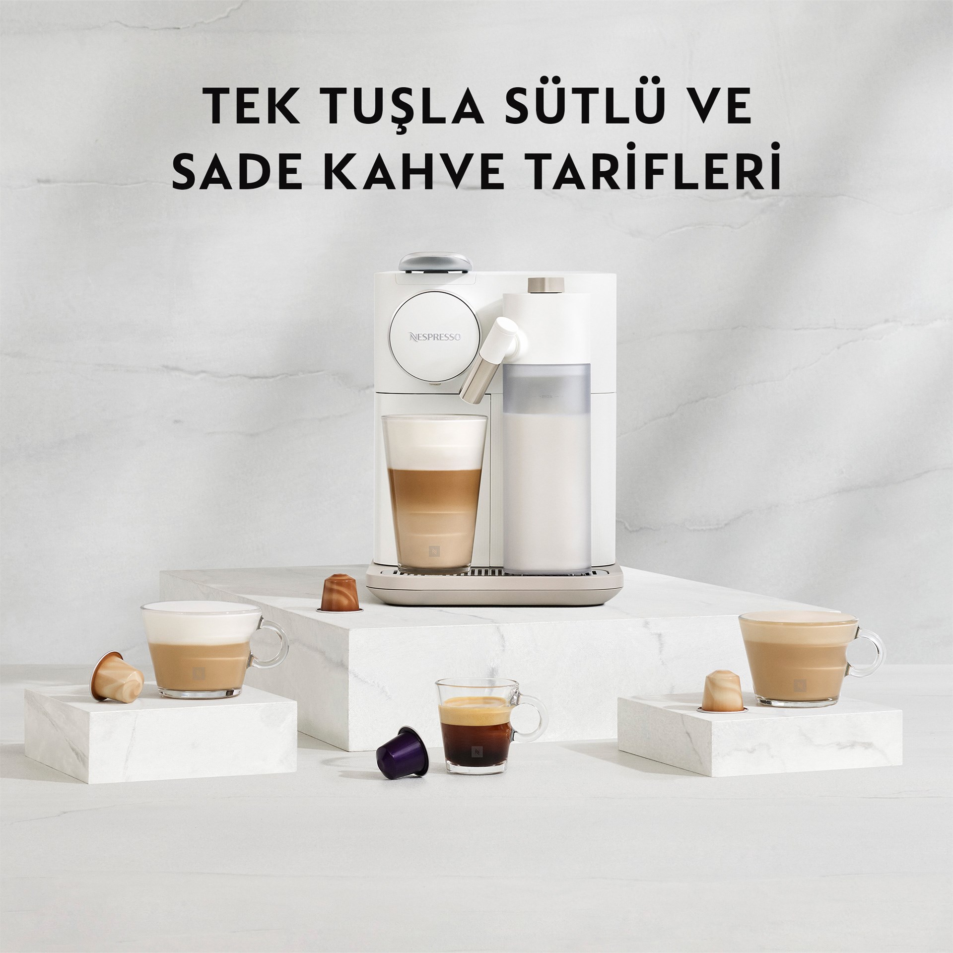 Nespresso F541 Gran Lattissima Kahve Makinesi Beyaz | Evkur