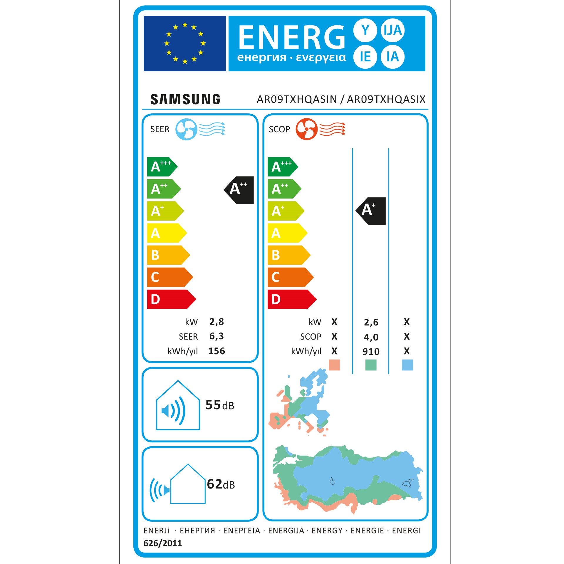 Samsung AR35 Silver 9000 Btu/h Split Klima | Evkur