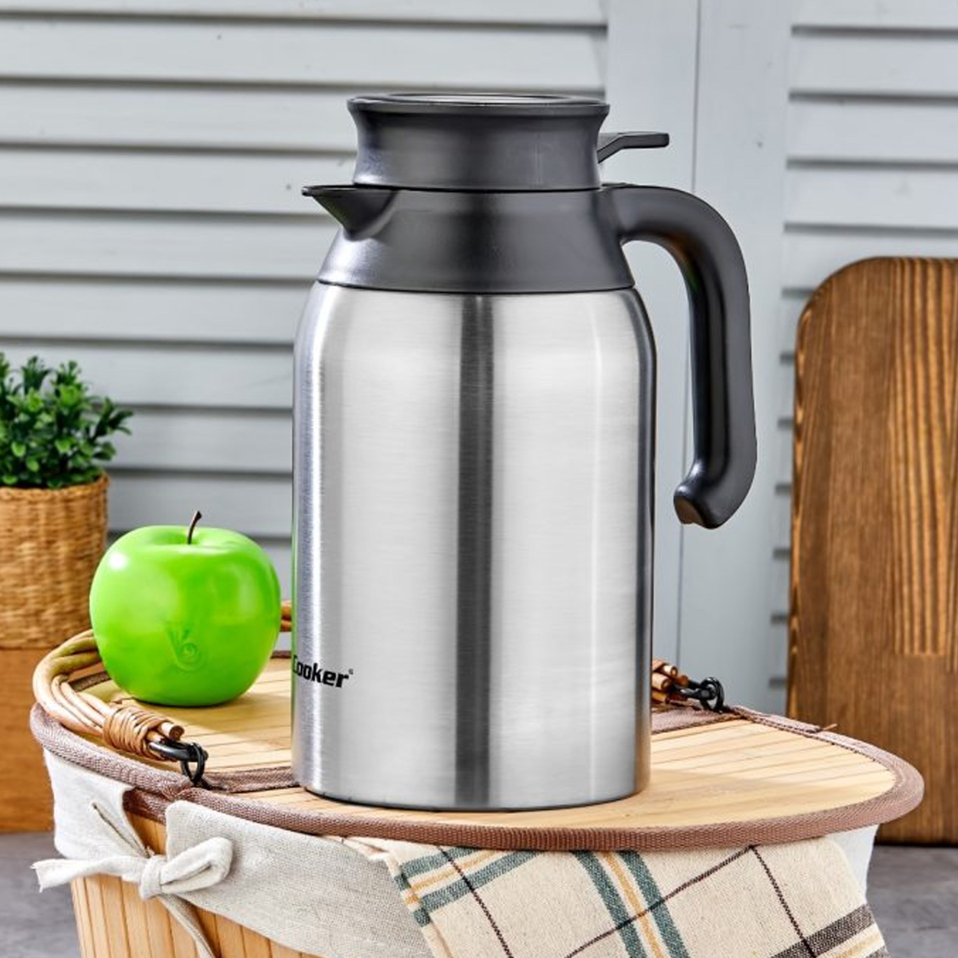 Cooker 2 lt Paslanmaz Çelik Termos | Evkur