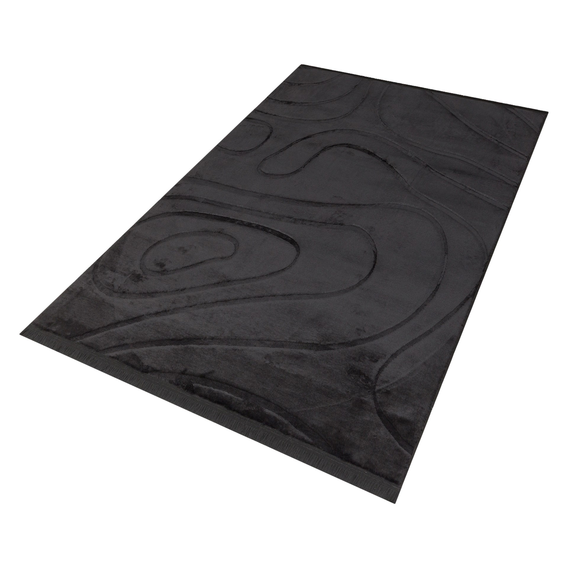 Dainty Home 160x230 Mozaik Siyah Halı Modelleri | Evkur