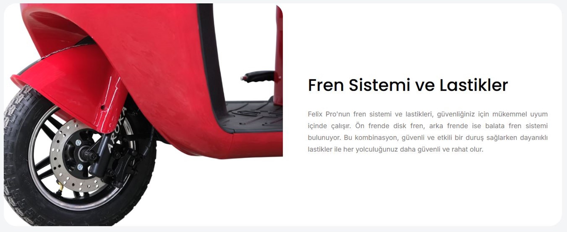 Arora Felix Pro 72V20AH Tricyle Elektrikli Moped | EVKUR