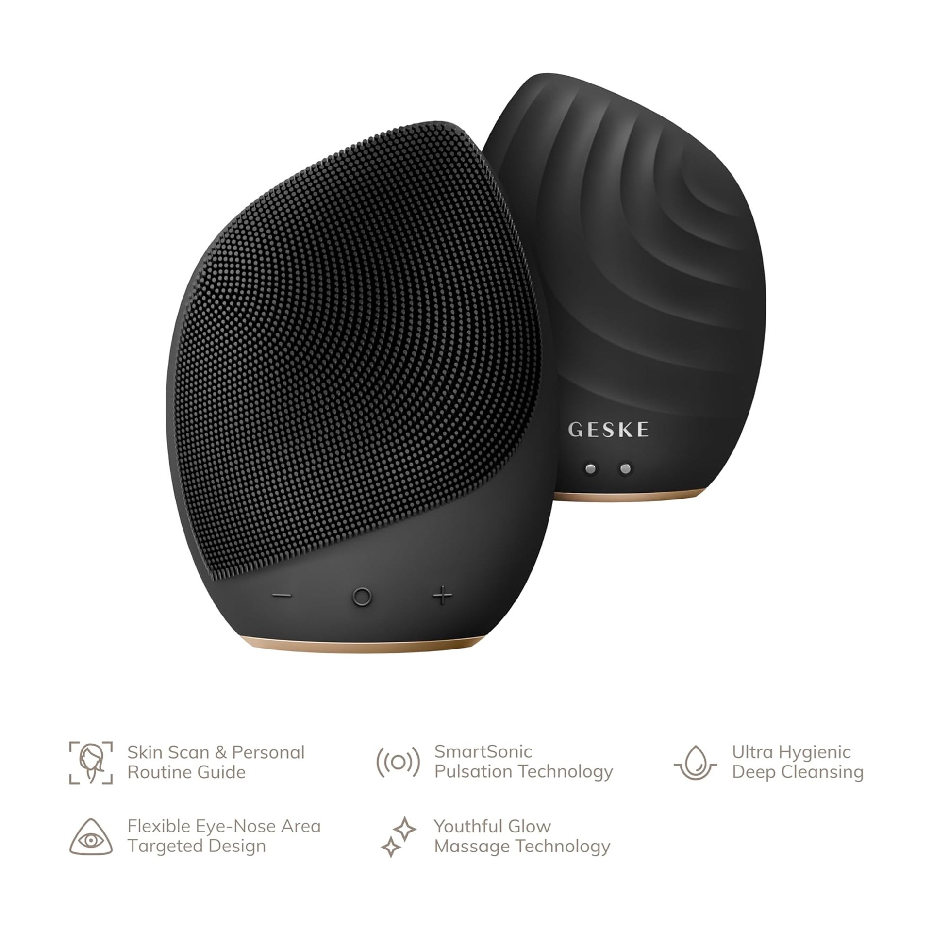Geske Sonic Yüz Temizleme Cihazı 5'i 1 Arada Siyah I Evkur