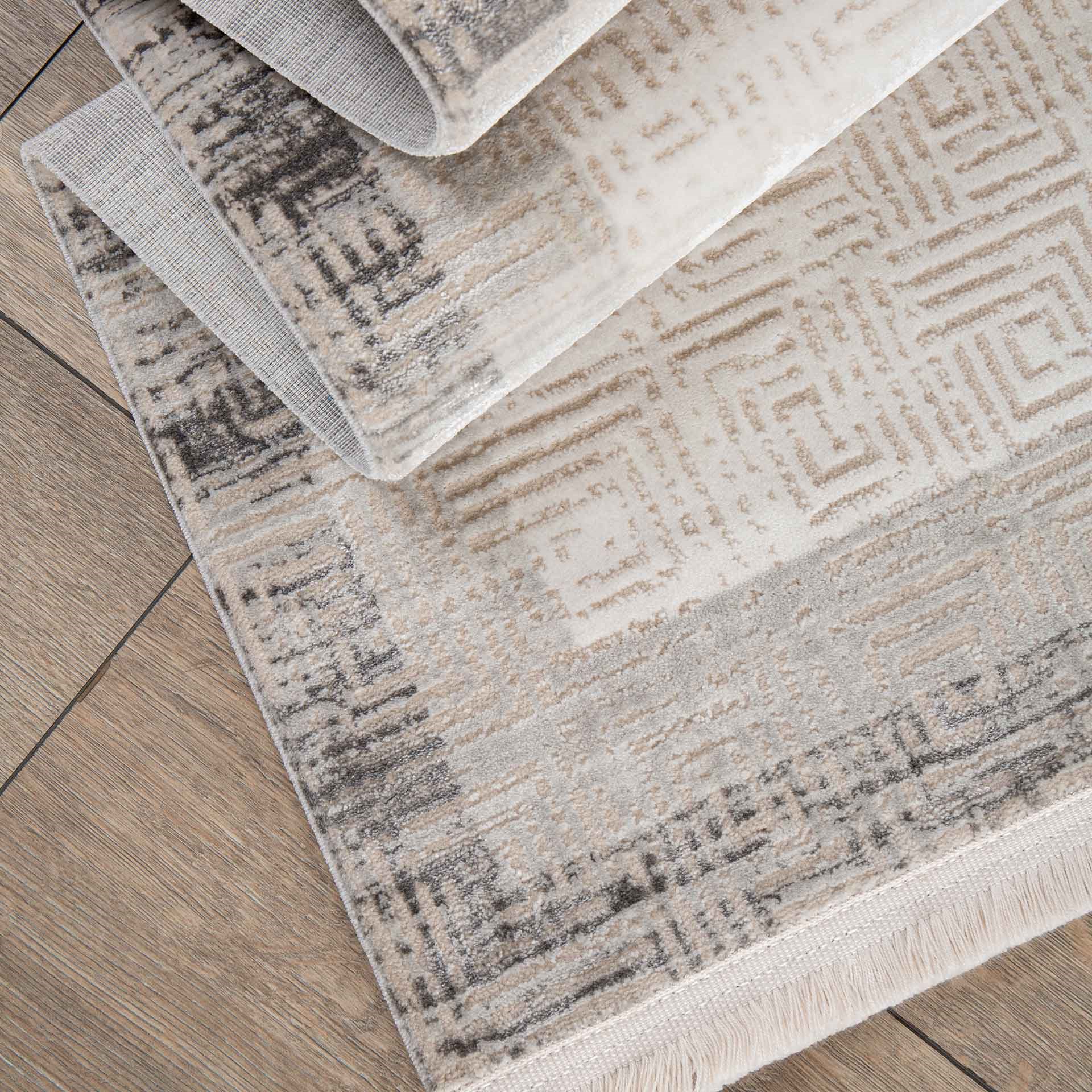 Angora 100x200 cm Gri Aqua Halı Modelleri | Evkur