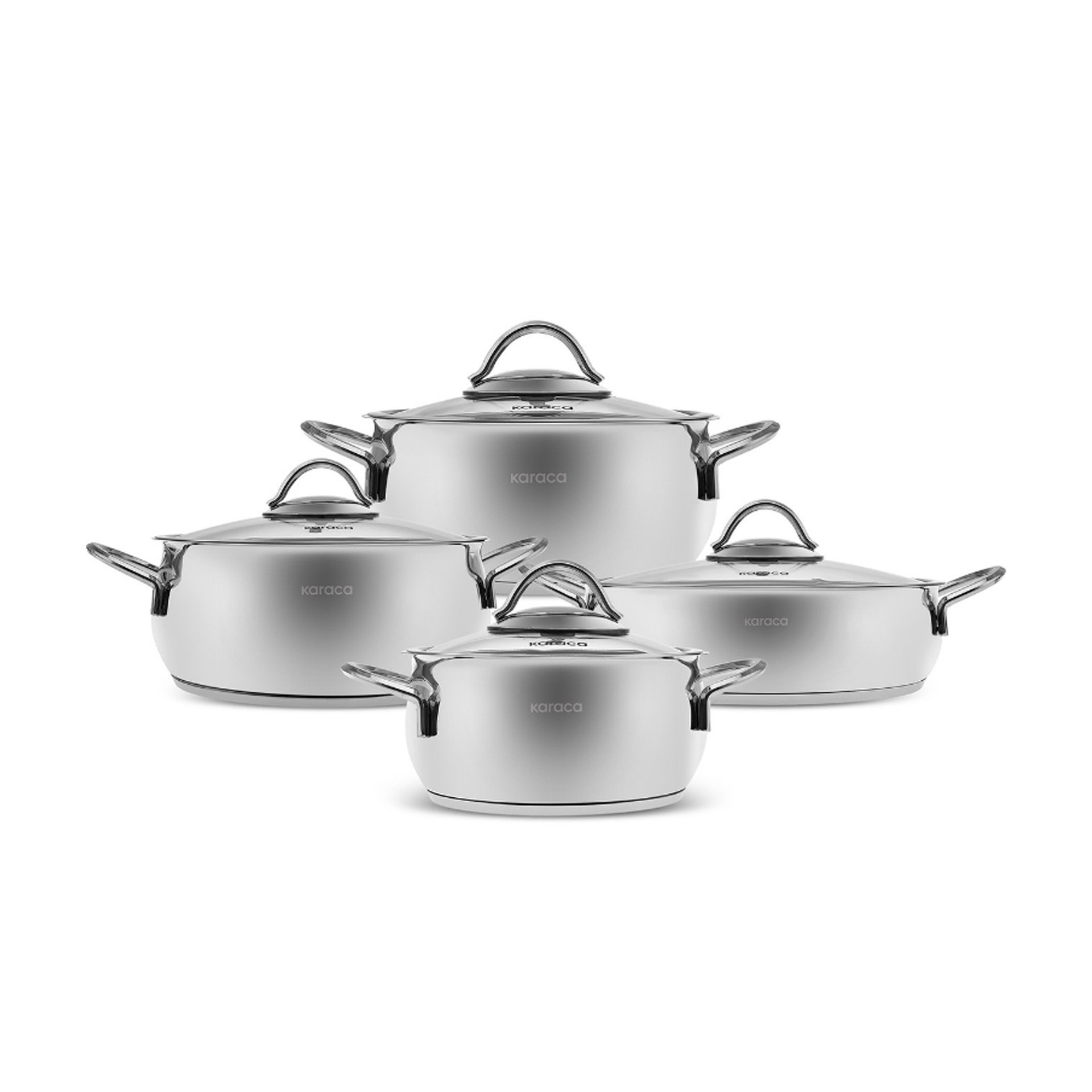 Karaca Urla 8 Parça Çelik Tencere Seti | Evkur