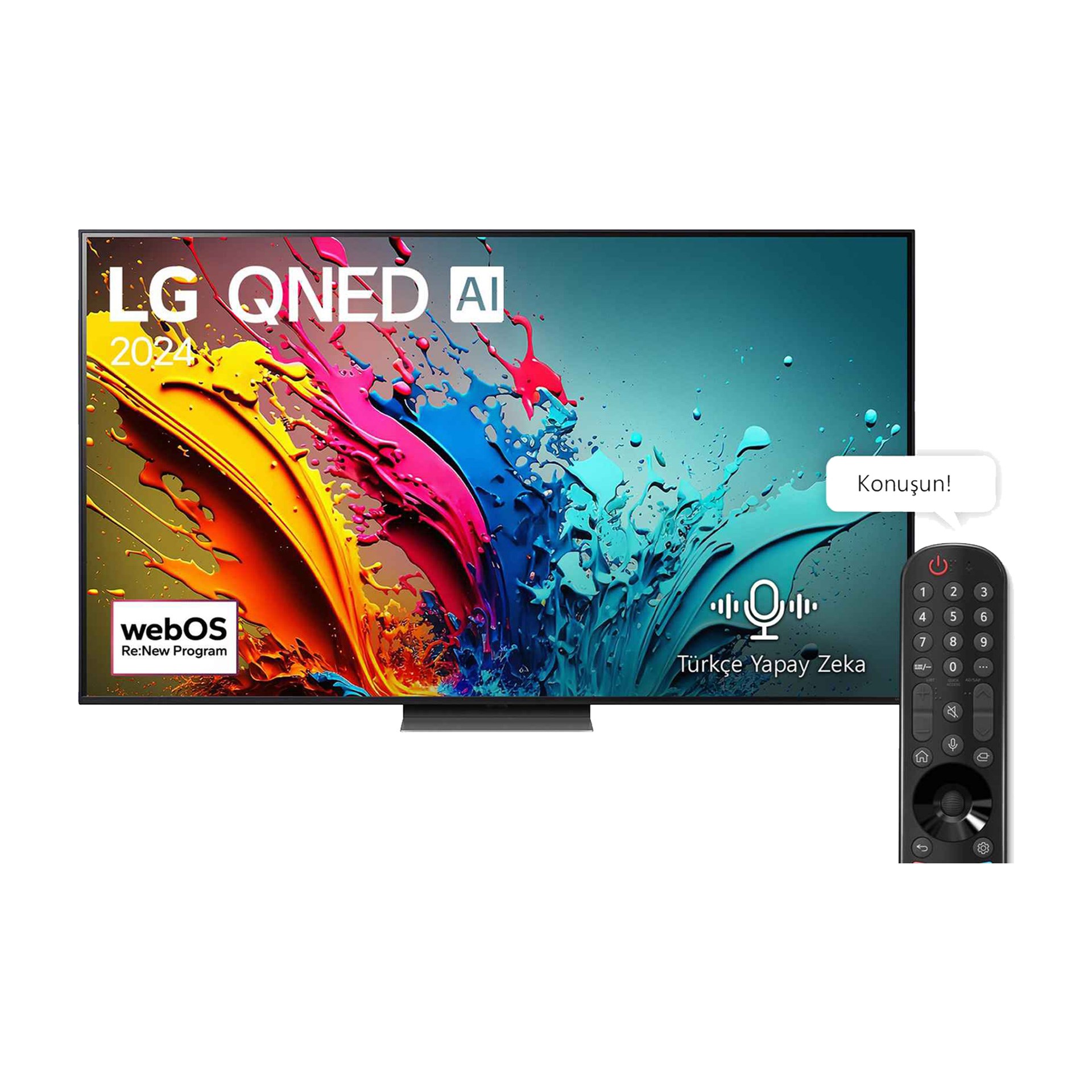 LG 55QNED86T6A.APDZ 139 cm QNED Alfa 8 AL 4K İşlemci Led Tv