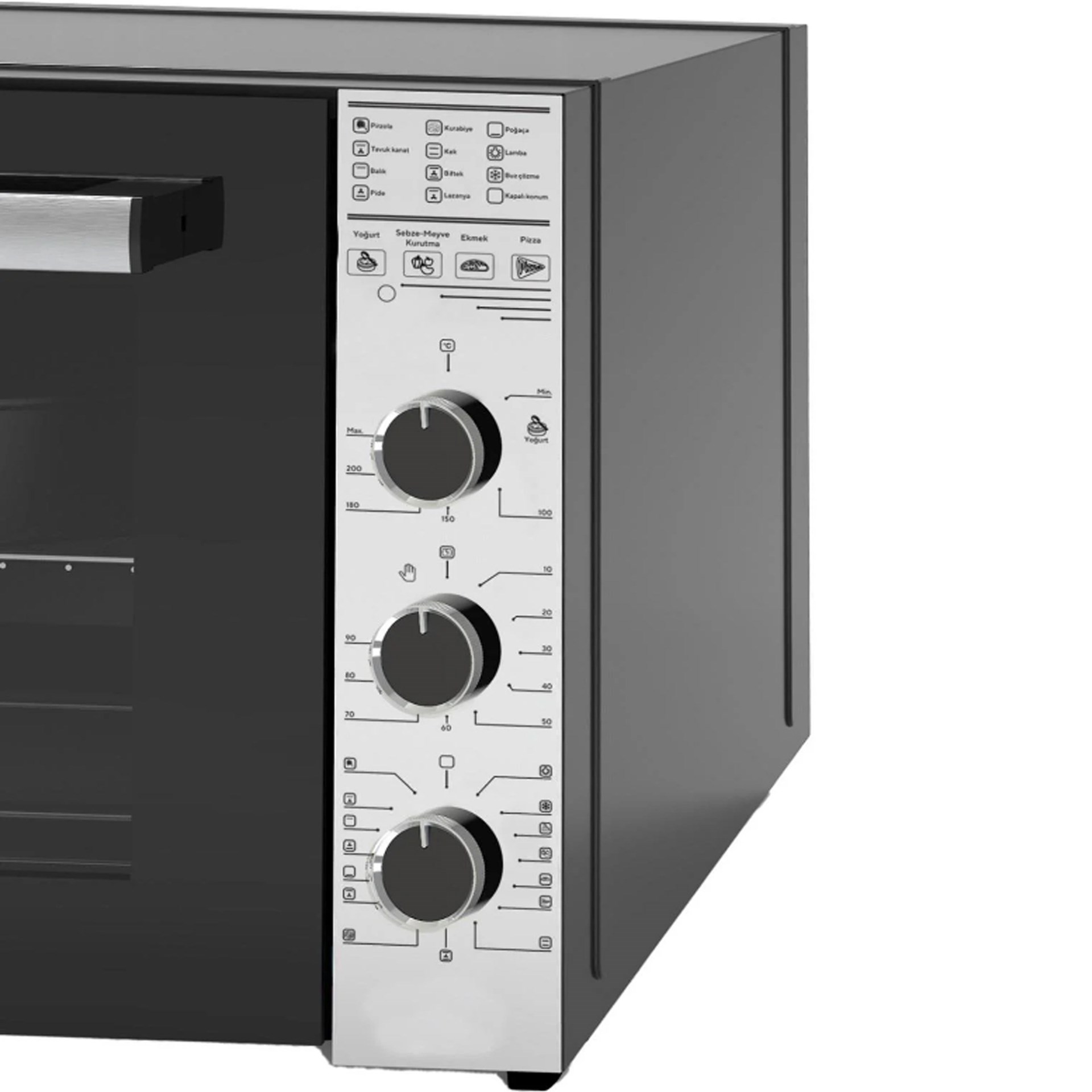 Luxell LX-9655 70 lt Mini Fırın Gümüş