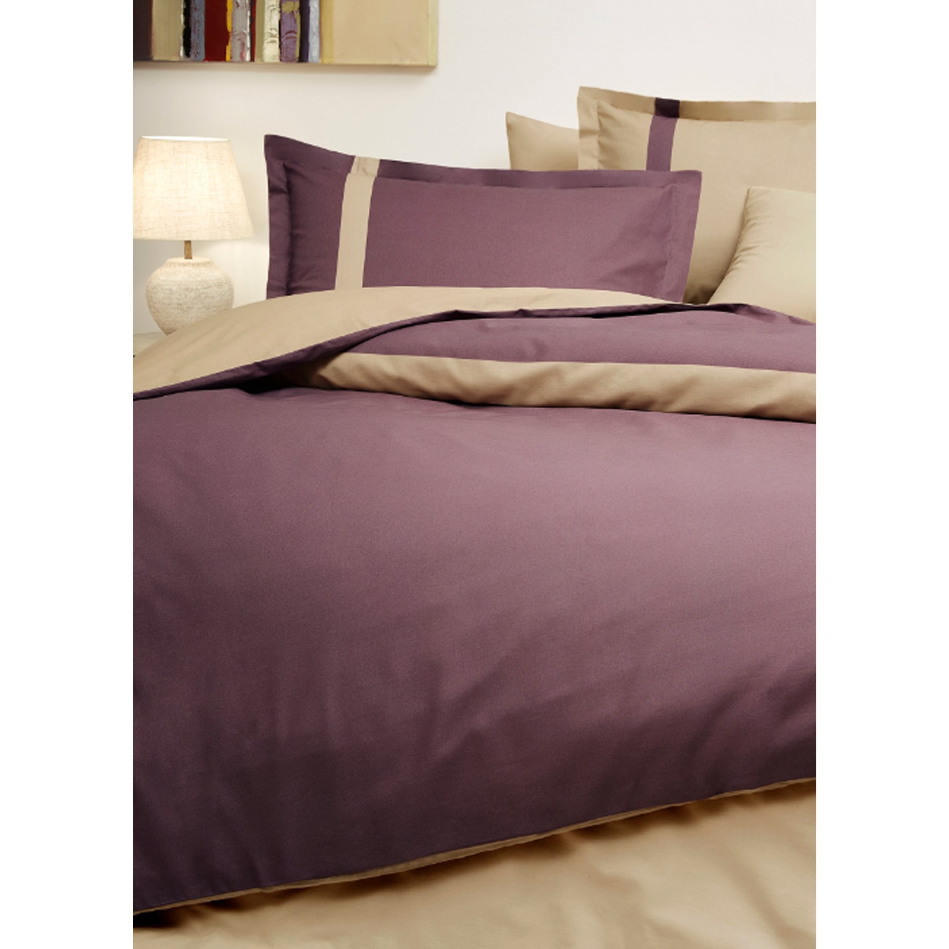 Özdilek Colour Stripe Tek Kişilik Nevresim Takımı Mürdüm