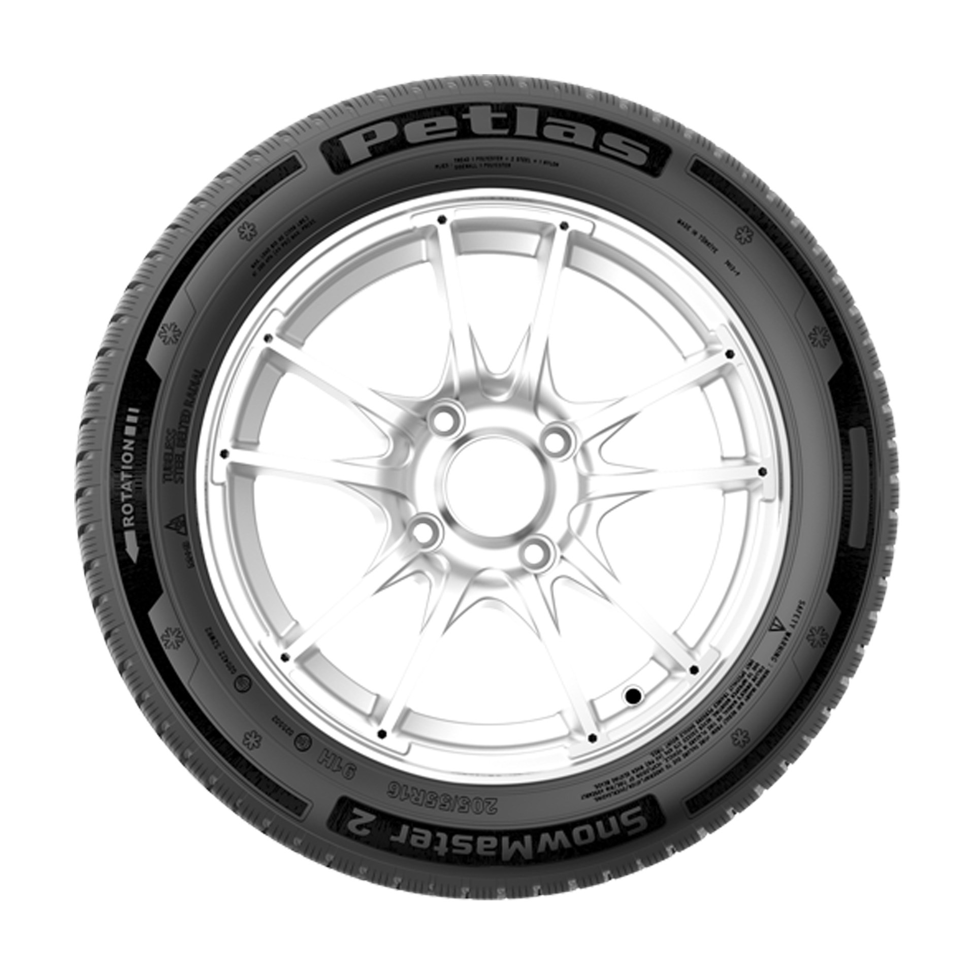 Petlas 205/60 R16 Snowmaster Reinf Kış Lastiği | Evkur