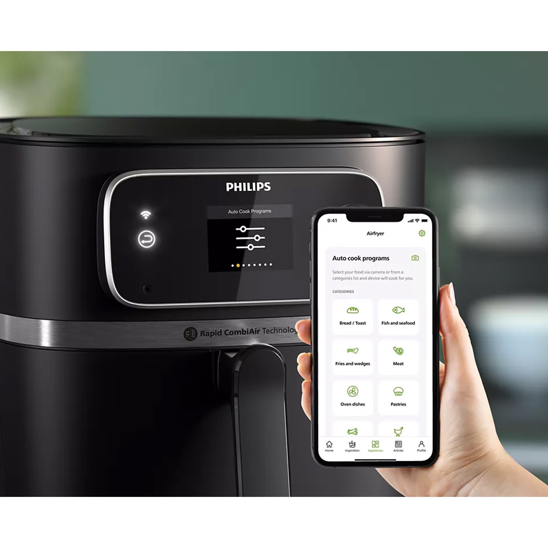 Philips HD9880/90 Combi XXL Connected Airfryer | Evkur