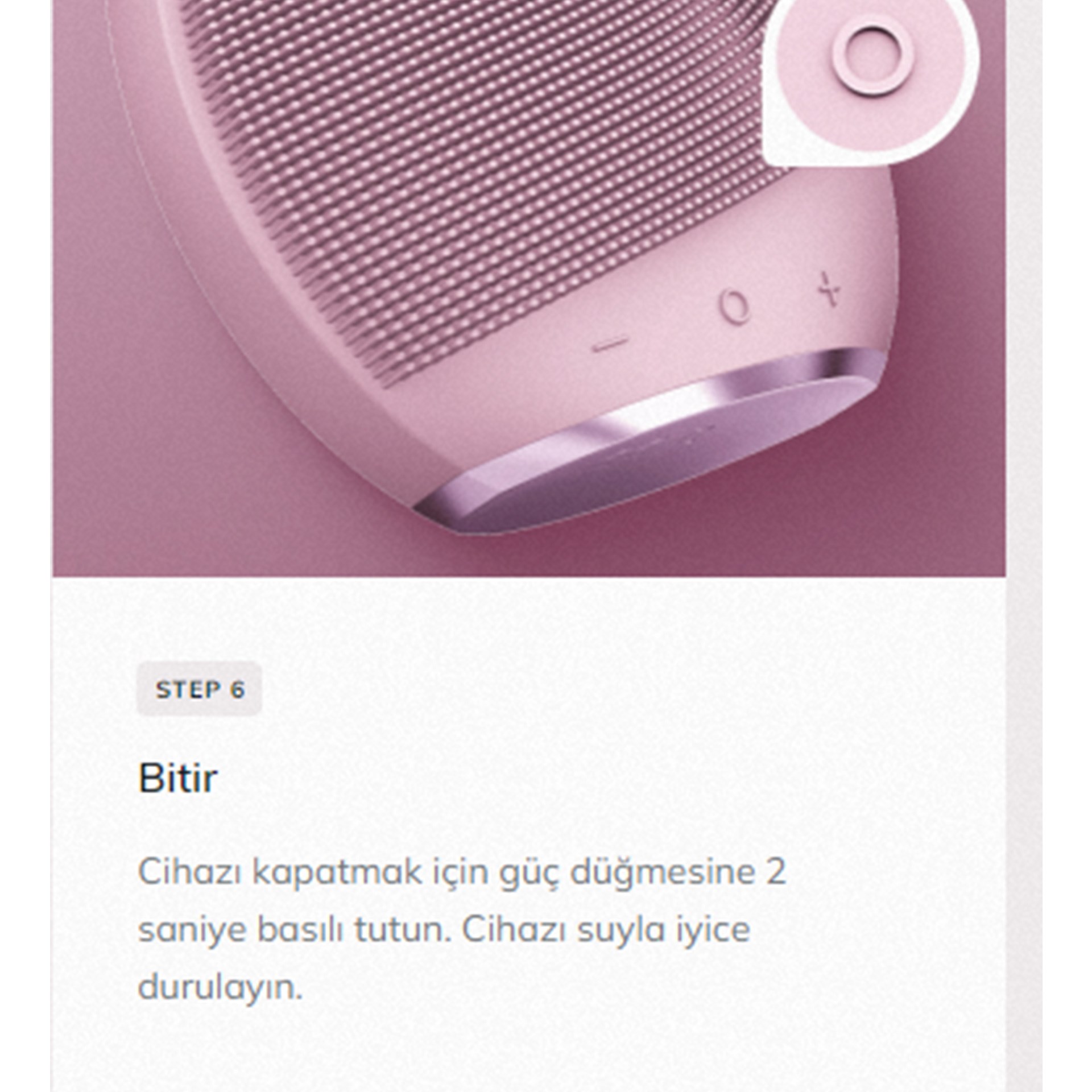 Geske Sonic Vücut Fırçası VeYoğun Eksfoliyatör 7'si 1I Evkur