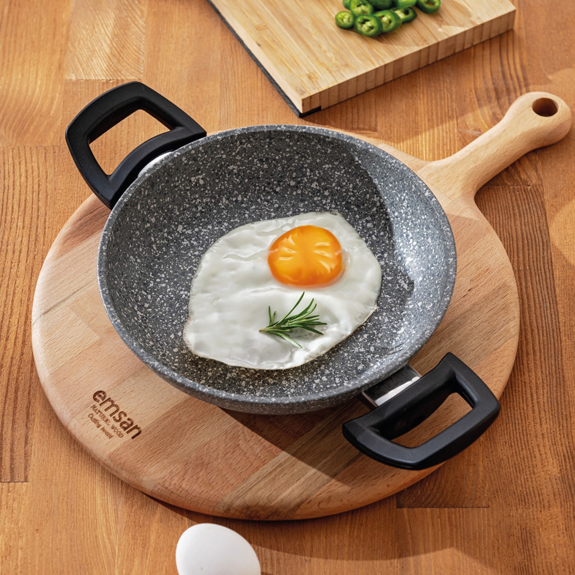 Emsan Titanium Granit 20 Cm Sahan | Evkur